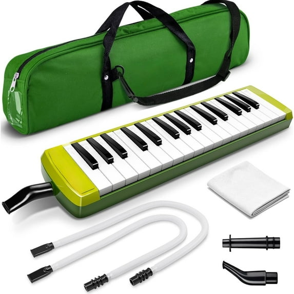 Melodica 32 Keys Double Tubes Mouthpiece Air Piano Keyboard Musical ...