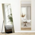 Melodieux Full Length Mirror 58" x 18" Standing Floor Mirror Rectangle ...