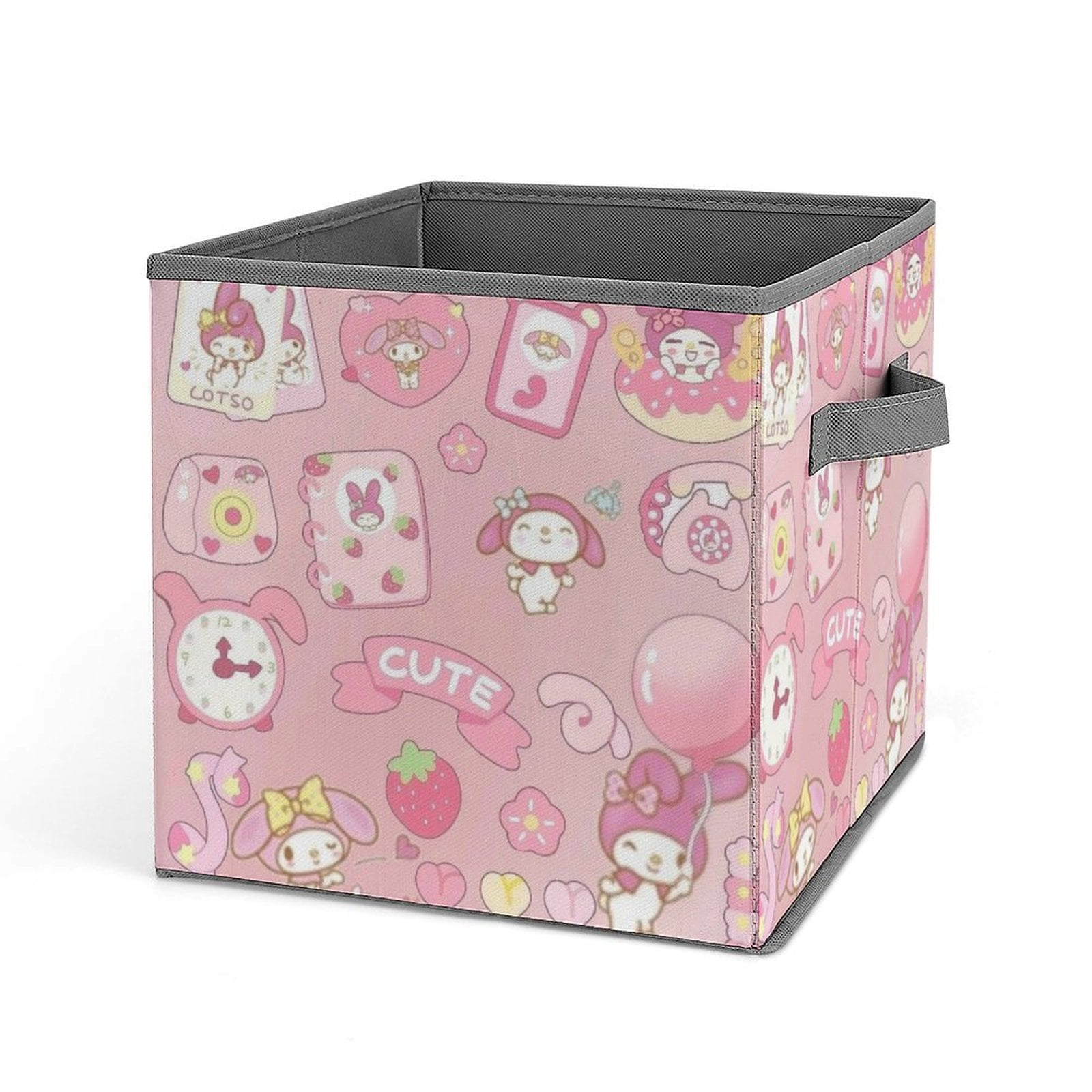 Melody Anime Cartoon Fabric Storage Cubes - Sturdy Collapsible Storage ...