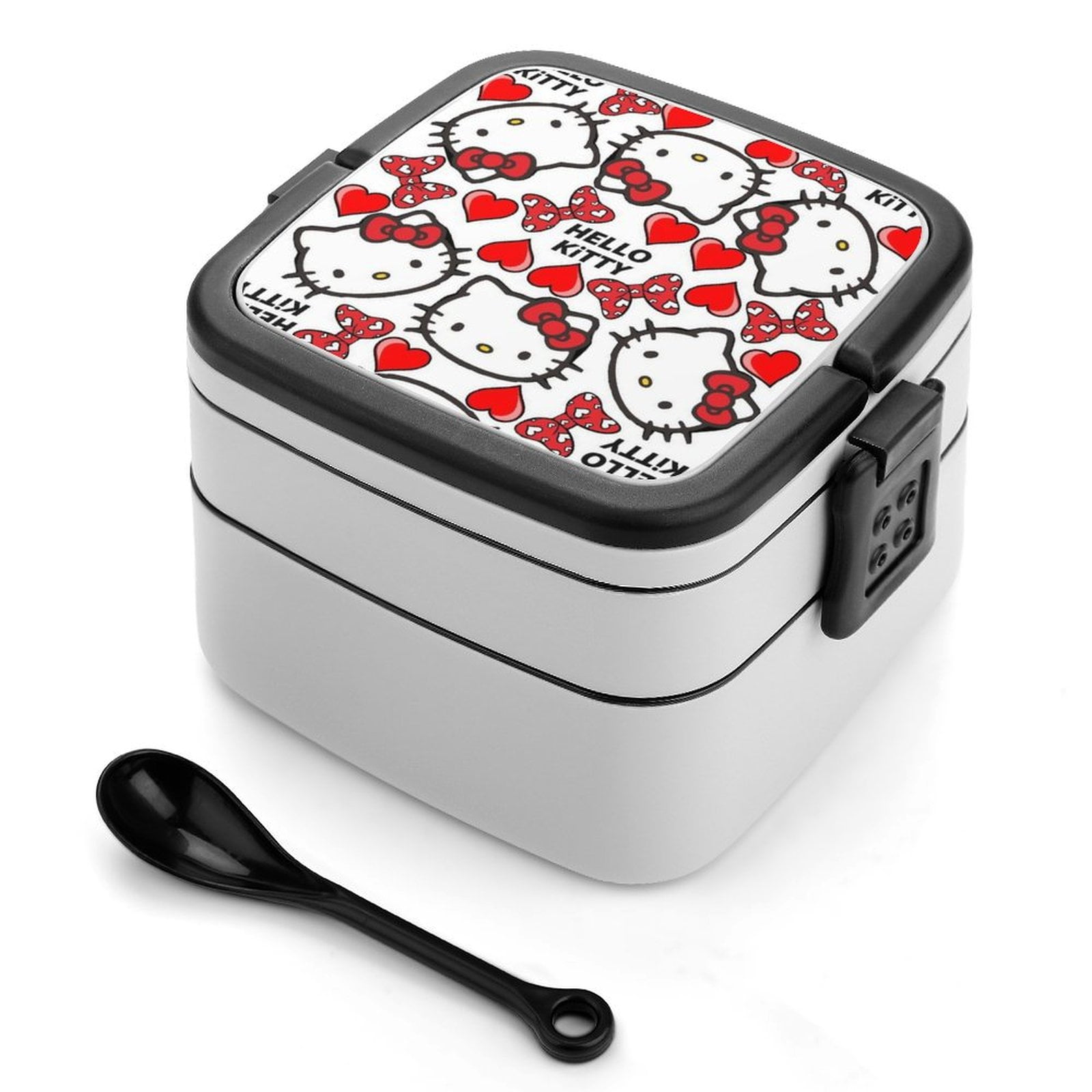 Melody Hello Kitty Reusable Bento Boxes Lunch Box Double Layer Stackable Leakproof Lunch ...