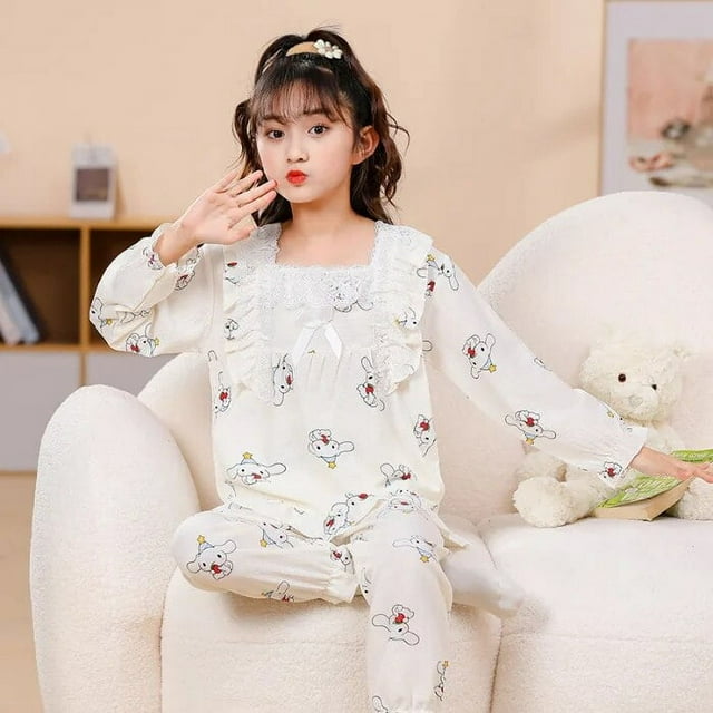 Melody Kuromi Cinnamoroll Pajamas Girls Thin Edition Pajama Girl Sets ...