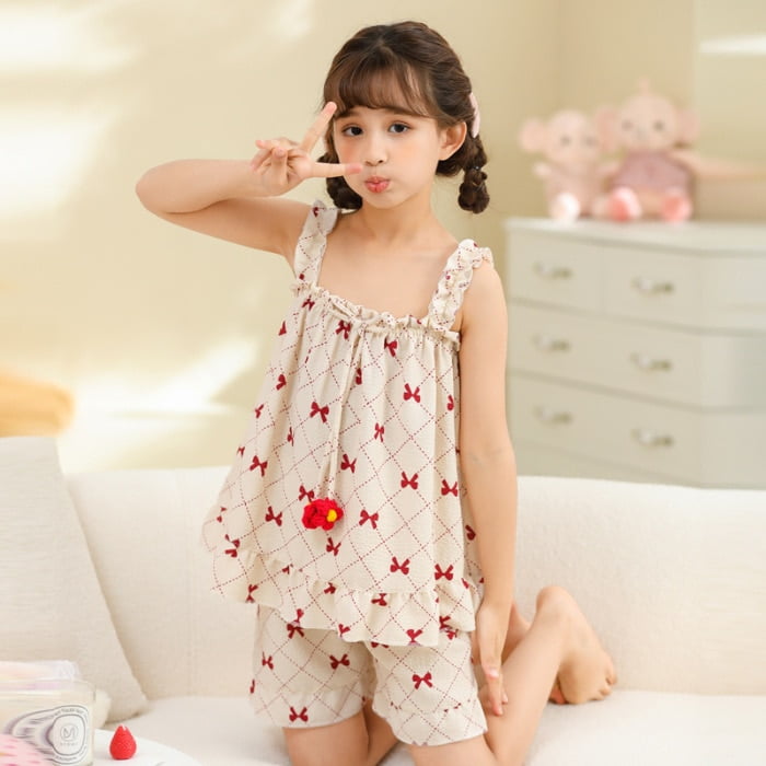 Melody Kuromi Clothes Slim Style Pajama Set With Suspender Girl Pajamas ...