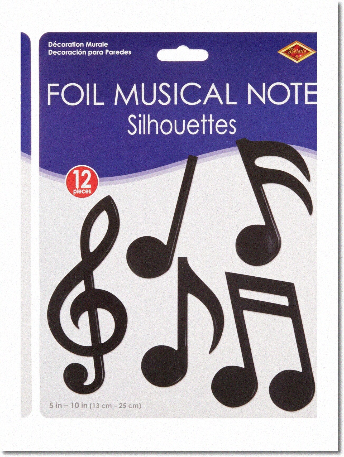 Melody Magic 12-Pack F Musical Note Silhouettes - Vibrant Party ...