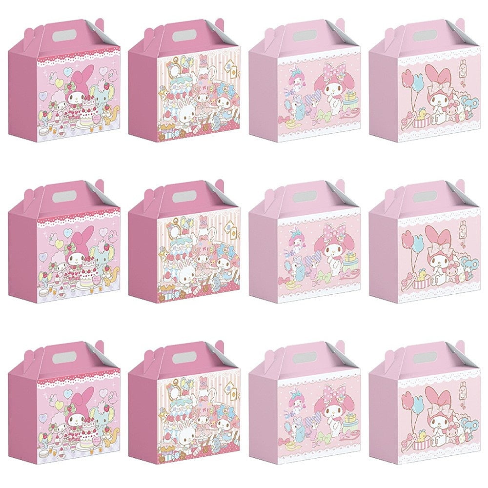 My Melody Party Favor Boxes - 12 Pcs Party Favor Candy Boxes for Anime ...