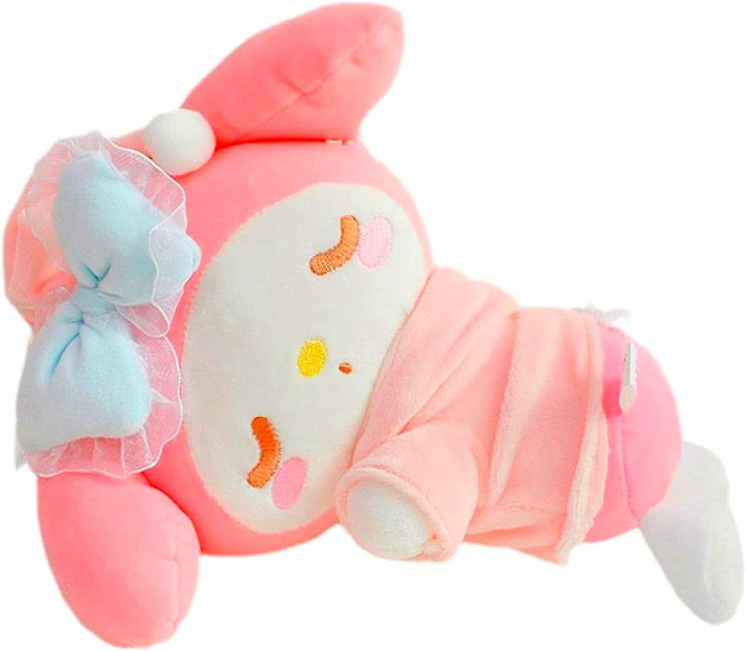 9-Inch Pink Kawaii Plushie | Sleep Style Cartoon Stuffed Doll | Soft ...
