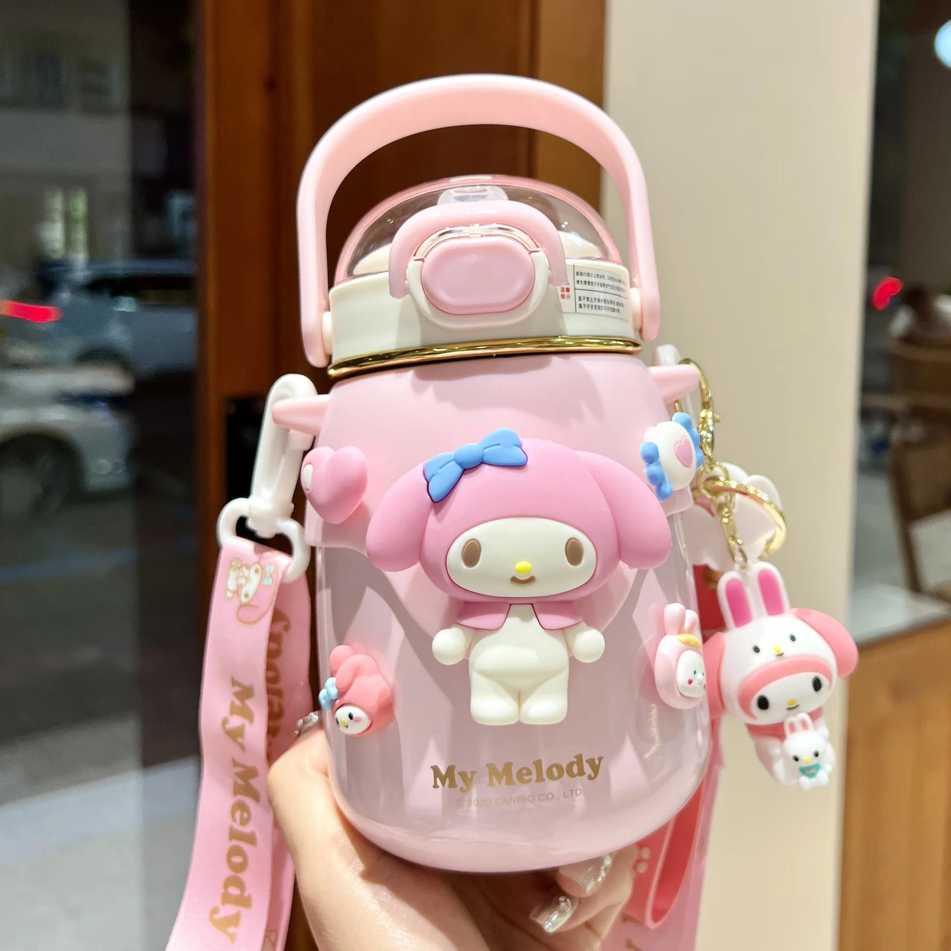Melody Sanrio Kuromi Cute Girl Children 316 Stainless Steel Insulated Water Bottle Student ...