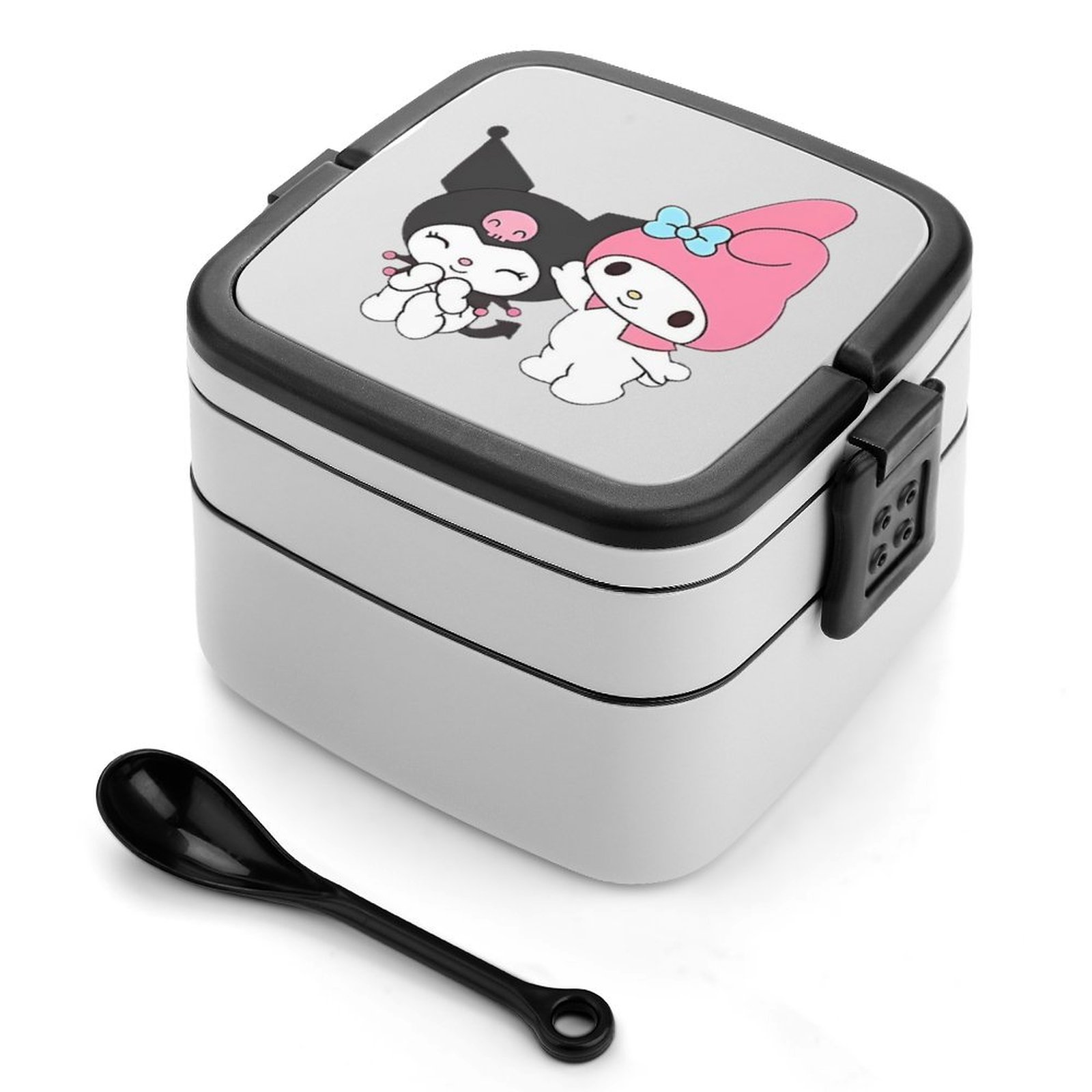 Melody Sanrio Kuromi And Friends Reusable Bento Boxes Lunch Box Double ...