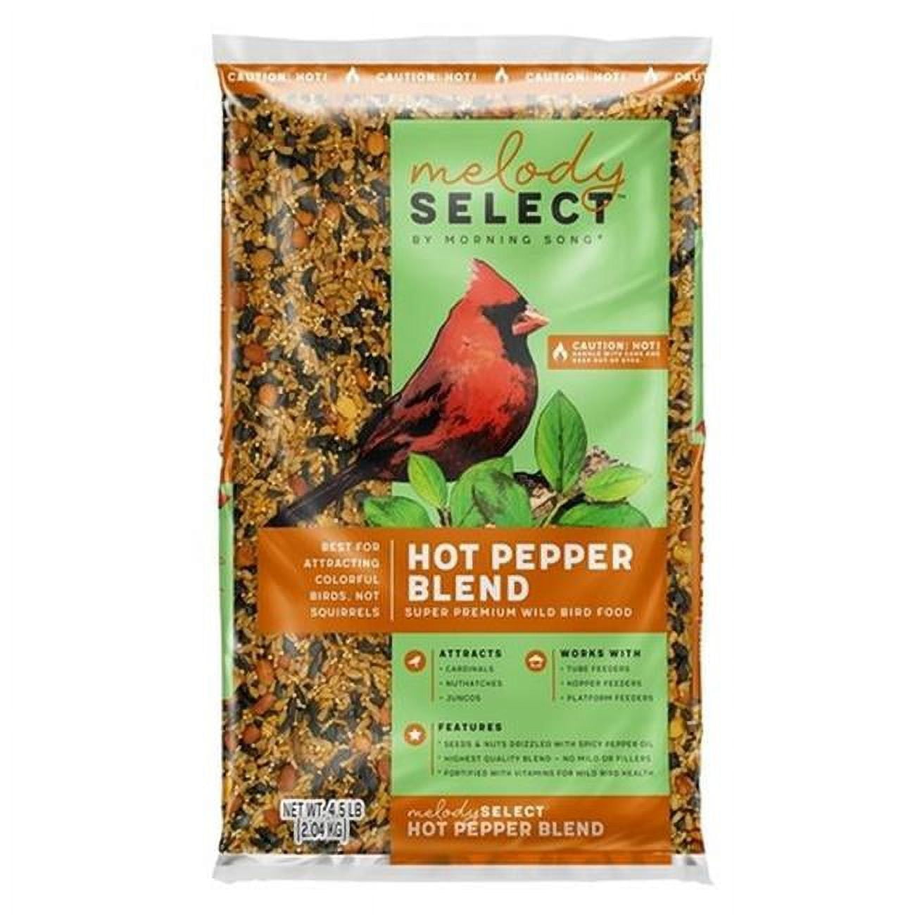 Morning Song Hot Pepper Wild Bird Food, 4.5 Lb Bag, Sunflower Hearts ...