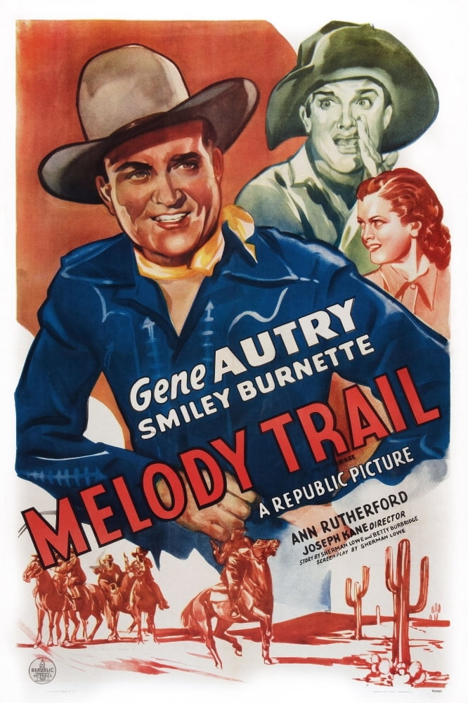 Melody Trail Us Poster Art From Left: Gene Autry Smiley Burnette Ann ...