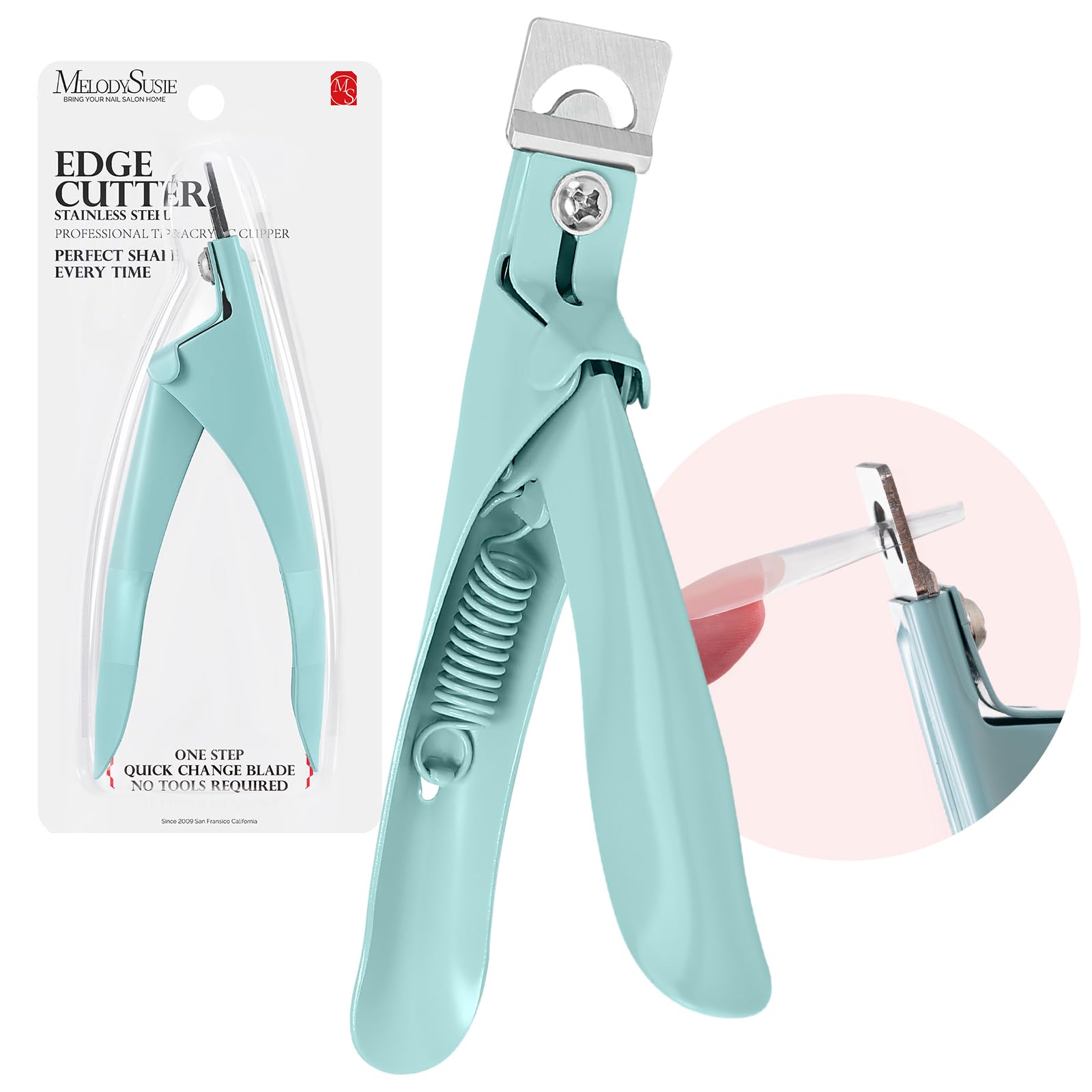 MelodySusie Acrylic Nail Clippers, Professional Nail Clippers Cutters ...