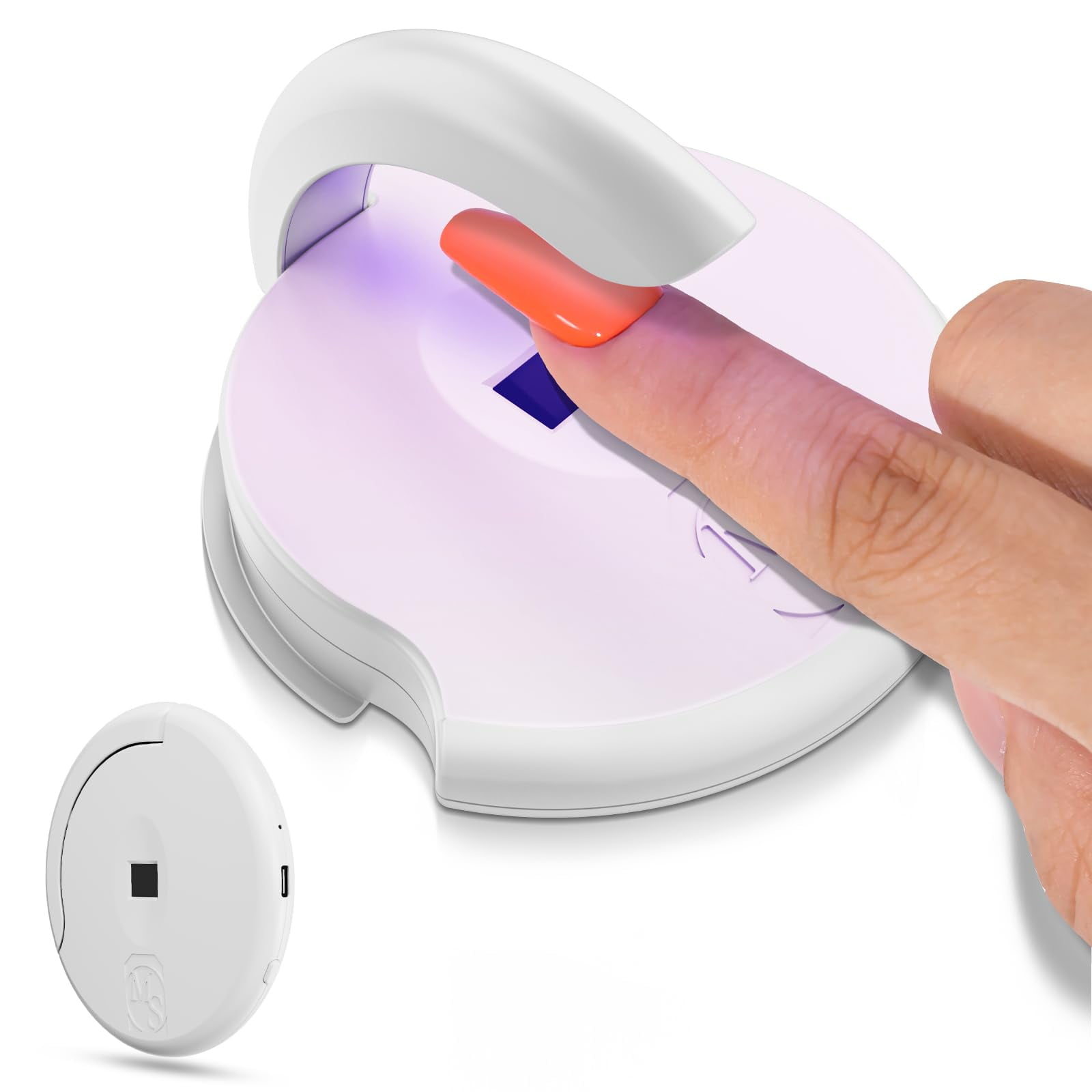 MelodySusie Mini UV Light for Gel Nails Flash Curing Cordless UV Nail ...
