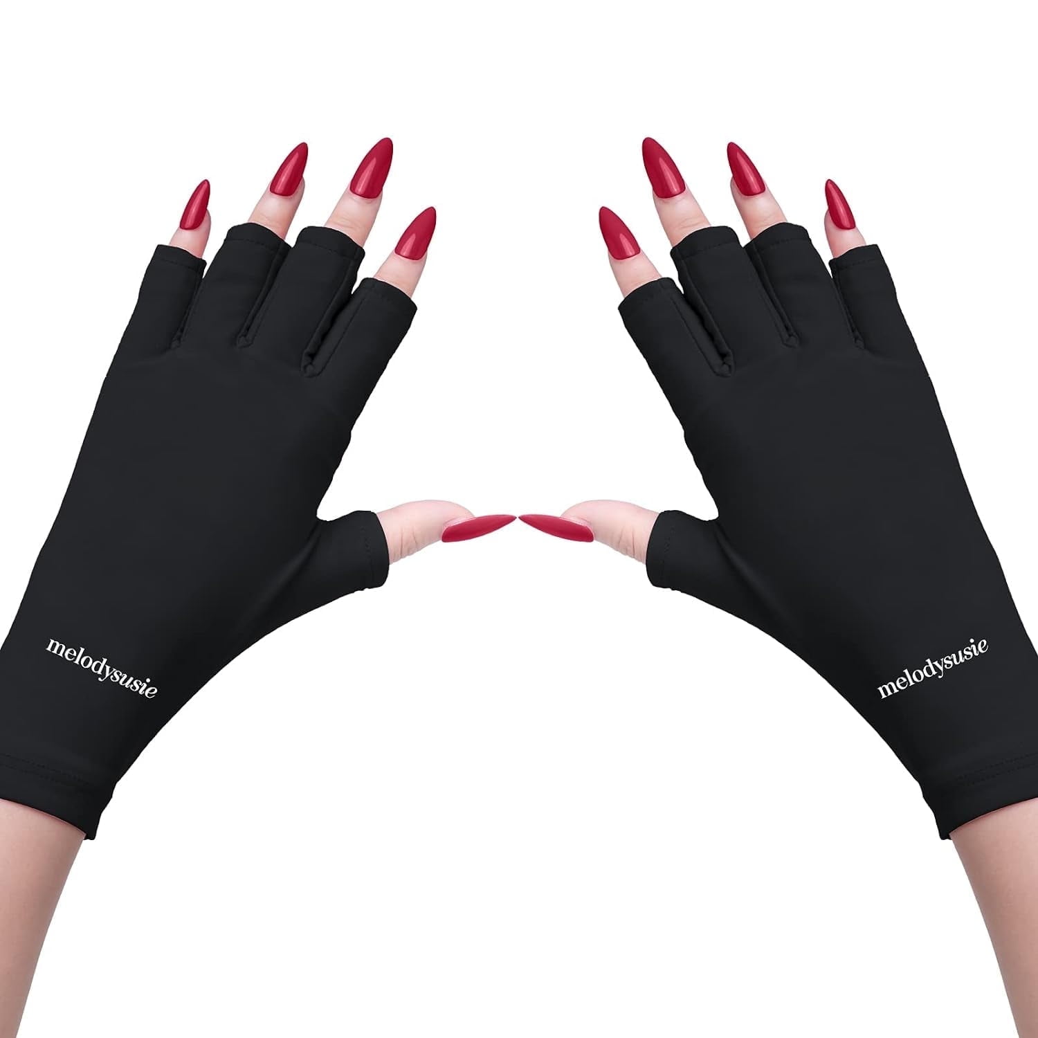 MelodySusie UV Gloves for Gel Nail Lamp, Professional UPF50+ UV ...