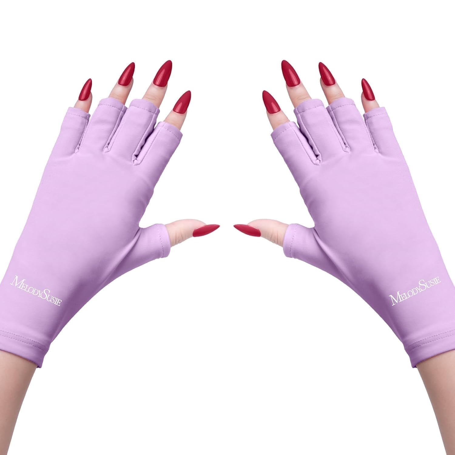 MelodySusie UV Gloves for Gel Nail Lamp, Professional UPF50+ UV ...