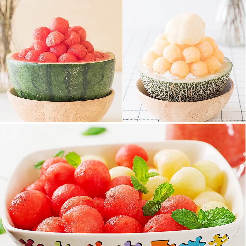 Melon Baller Scoop Set, 2024 Upgrade 4 In 1 Stainless Steel Watermelon ...