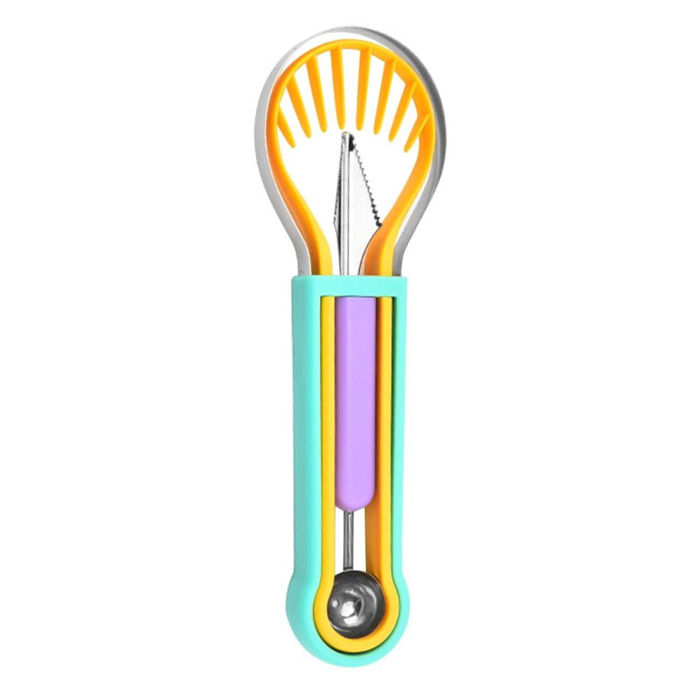 Melon Baller Scoop Set|4 In 1 Watermelon Cutter|Melon Baller Scoop ...