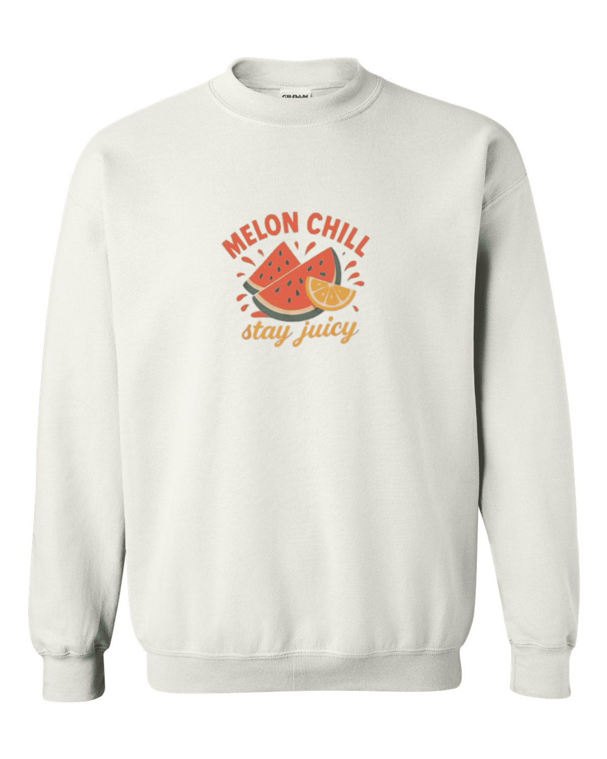 Melon Chill Stay Juicy Summer Fruit Humor Sweet Tropical Retro Graphic ...