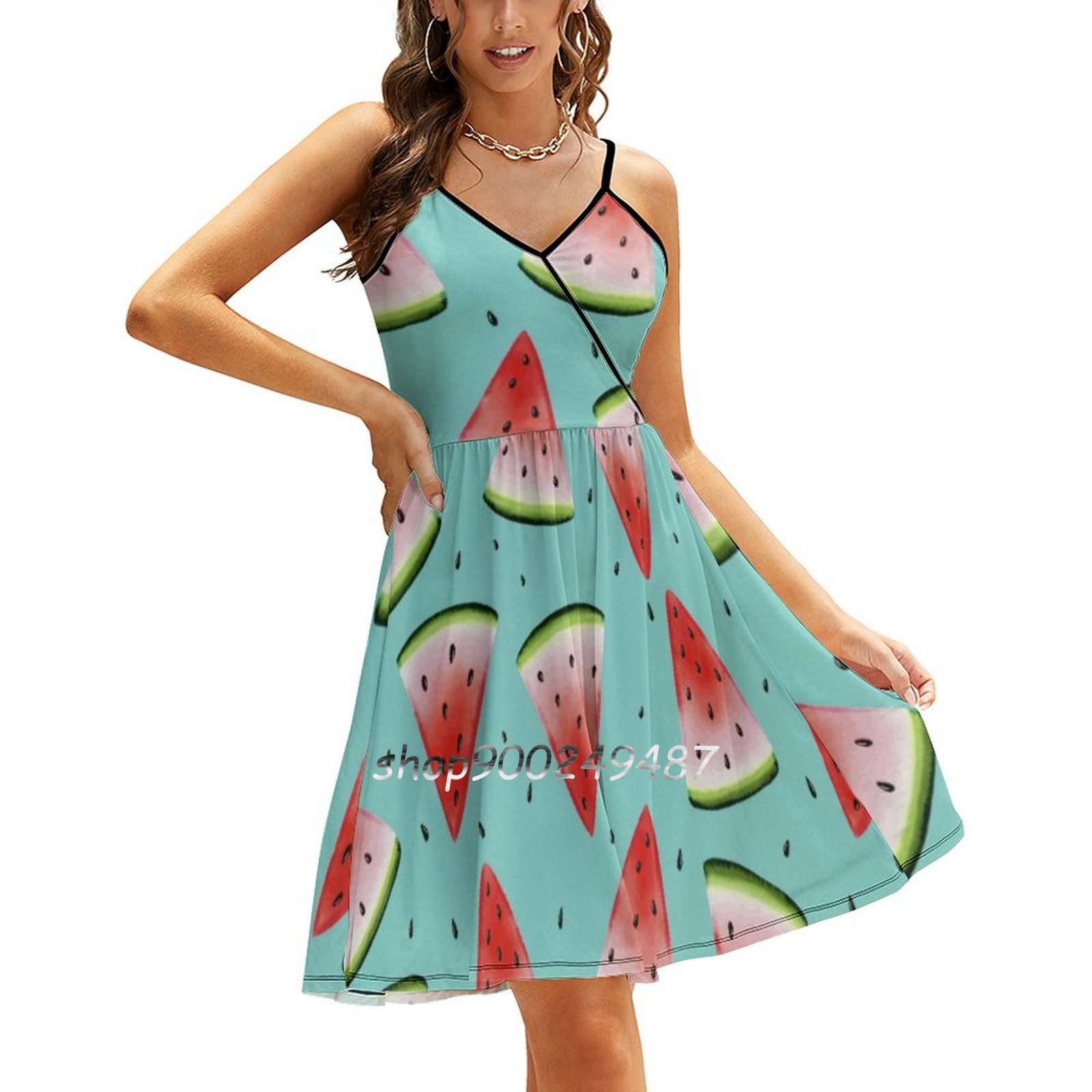 Melon Dance : Summer Patterns And Melon Sticker Set Sweet Elegant Dress ...
