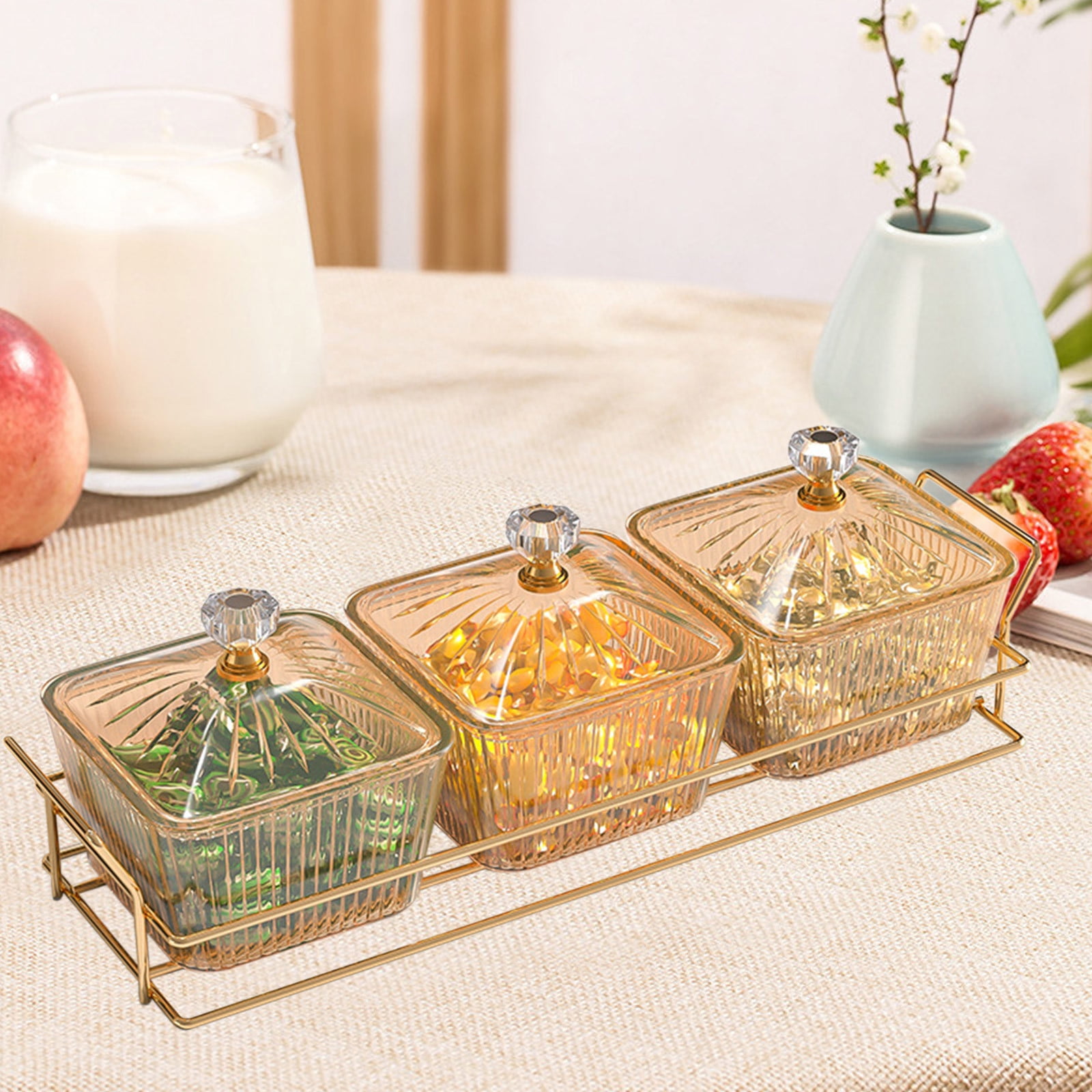 Melon Fruit Snack Organizer, Rotating Dessert Tray, 360° Swivel ...