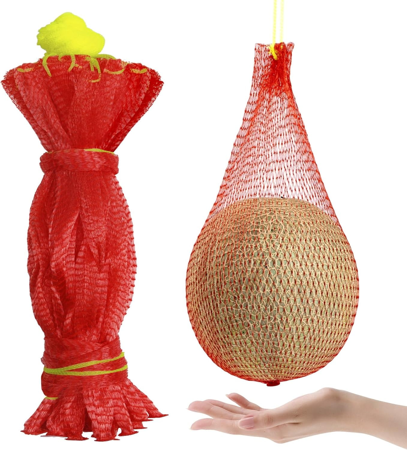 Melon Hammock Watermelon Nets, 14inch 50pcs Heavy Duty Watermelon Net ...