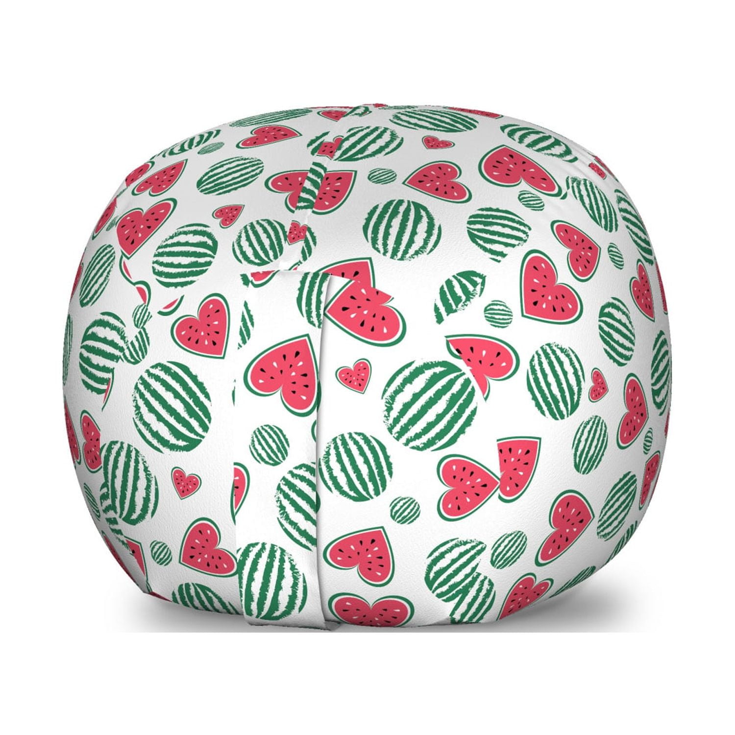 Melon Storage Toy Bag Chair, Summer Love Themed Pattern with Round and ...