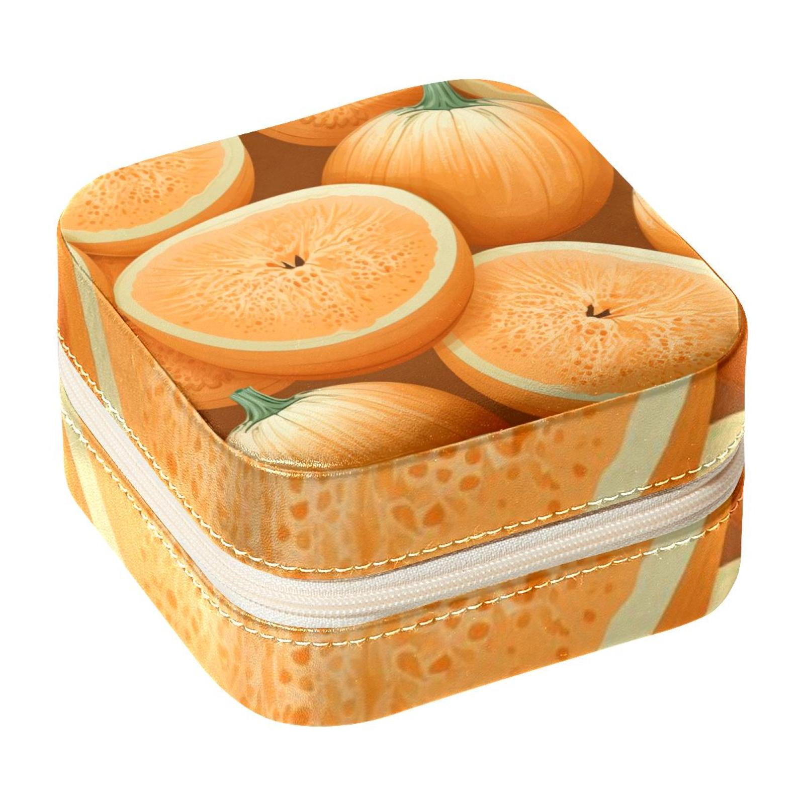 Melon Travel Portable Jewelry Organizer: Square Jewelry Box Storage ...