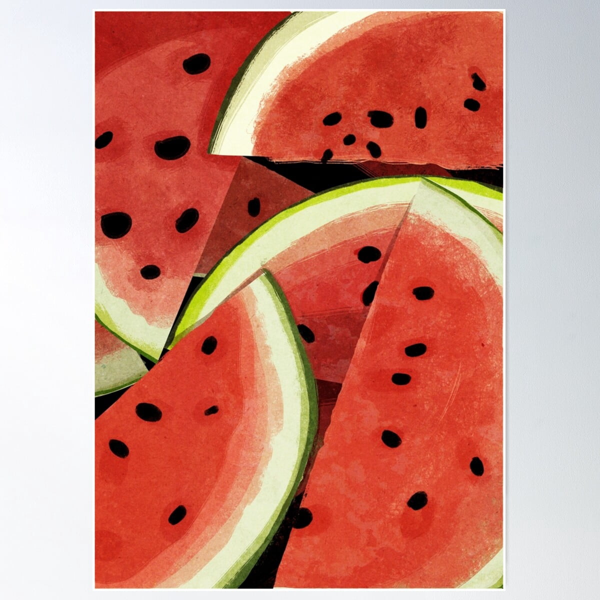 Melons Poster Wall Art, Modern Wall Decor For Living Room Bedroom ...