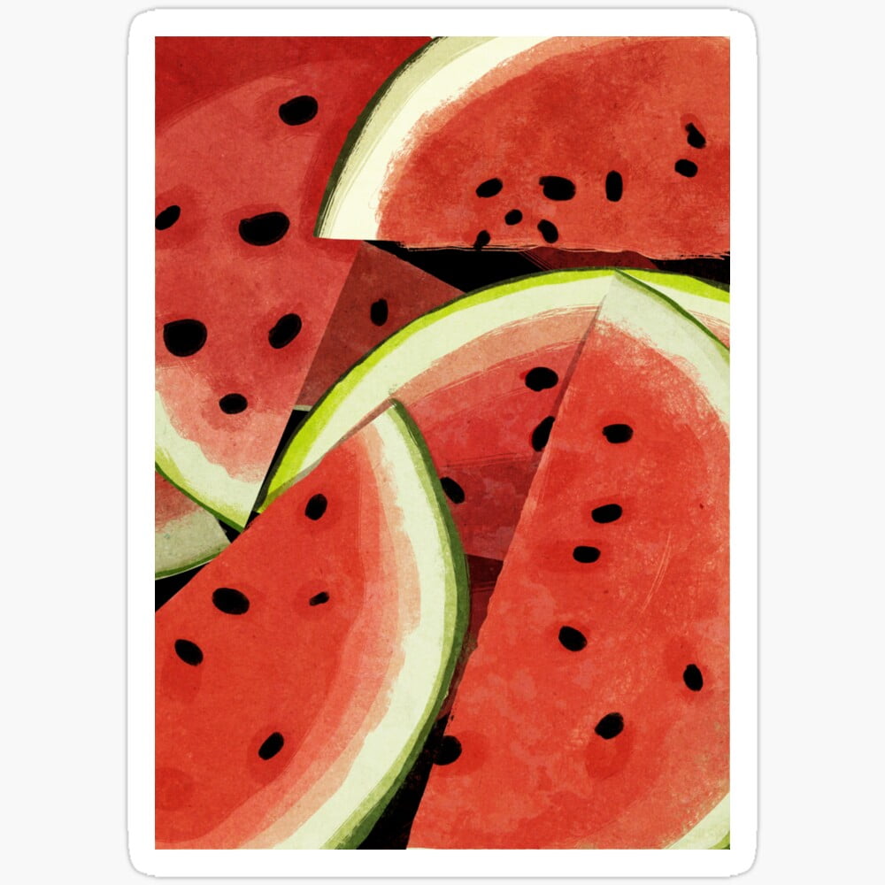 Melons Sticker Phone Decal Water Bottle Stickers Car Decals, Laptop ...