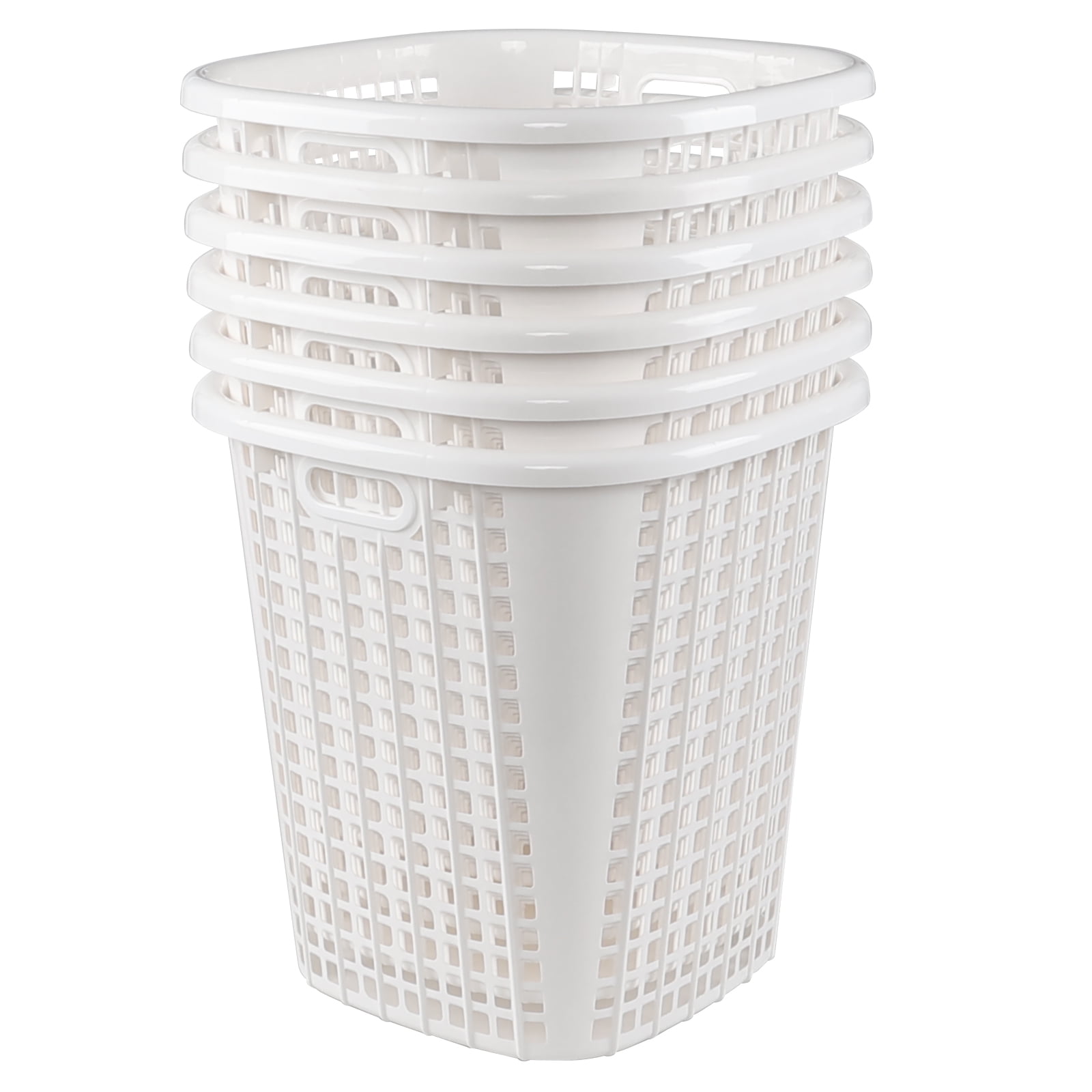 Melontray 50L Tall Plastic Laundry Hampers with Cut Out Handles ...