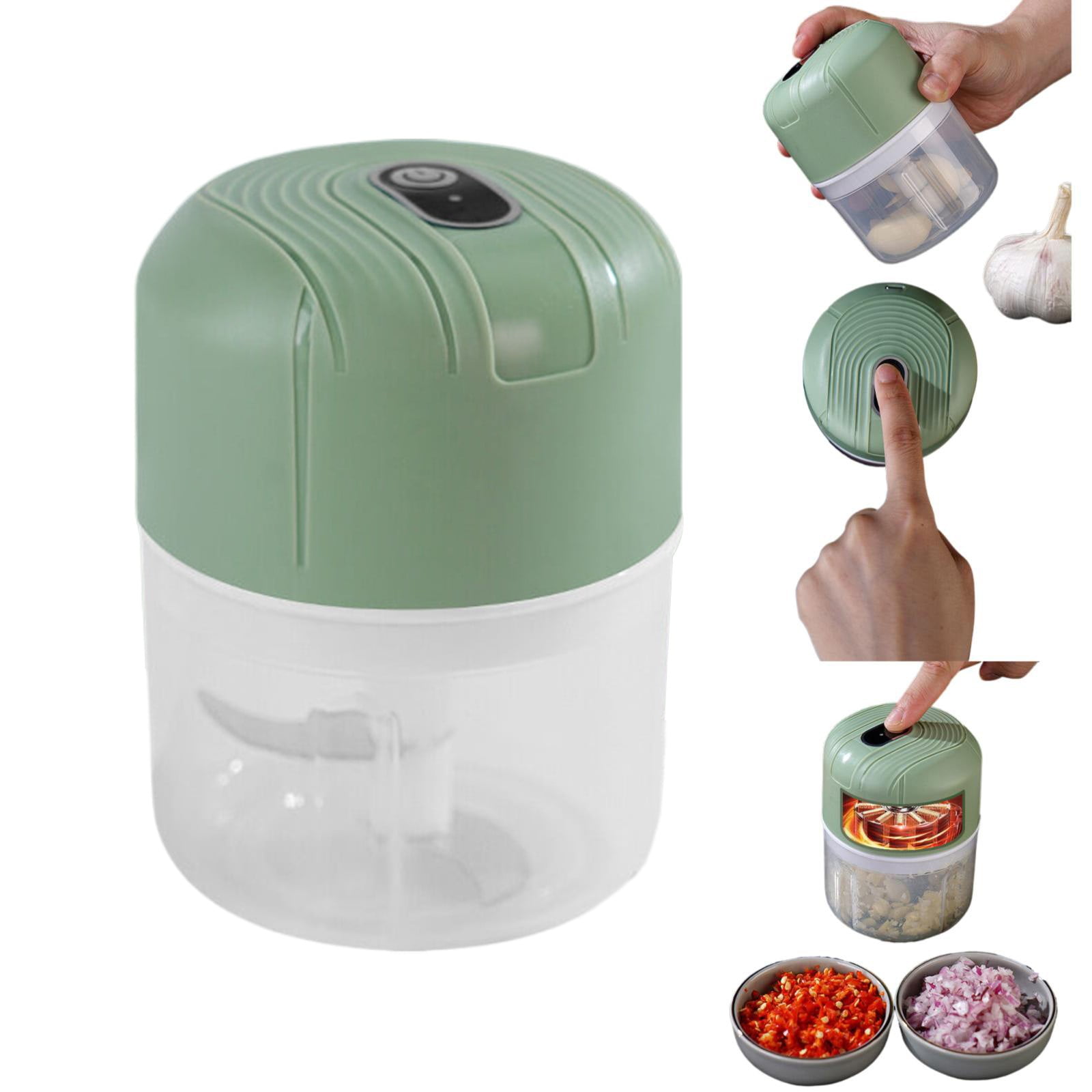 Melotizhi 250ML Electric Garlic Chopper Mini Portable Veggie Chopper Garlic Grinder Masher Onion ...