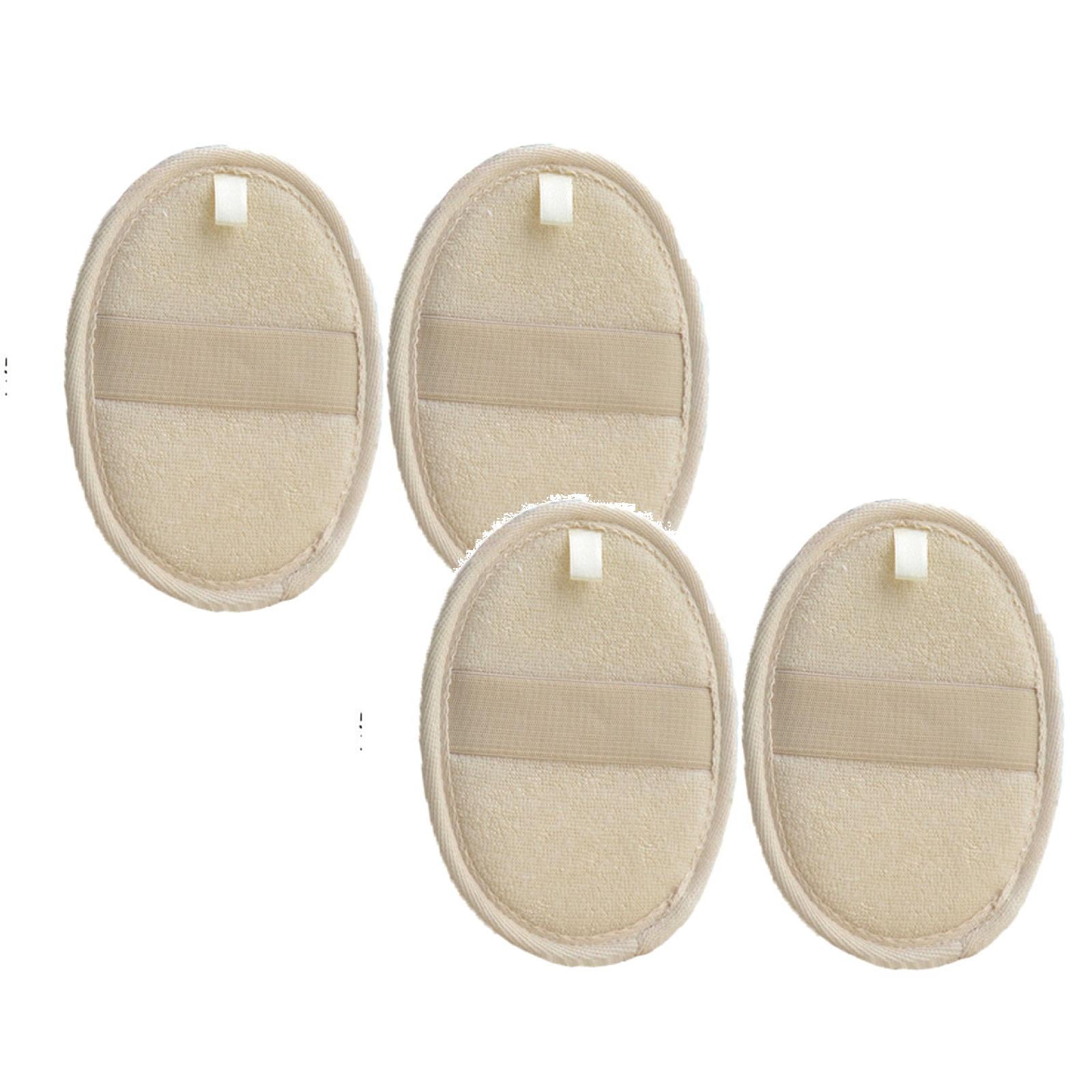 Melotizhi 4 Pack Natural Loofah Back Scrubber Skin Exfoliating Sponge