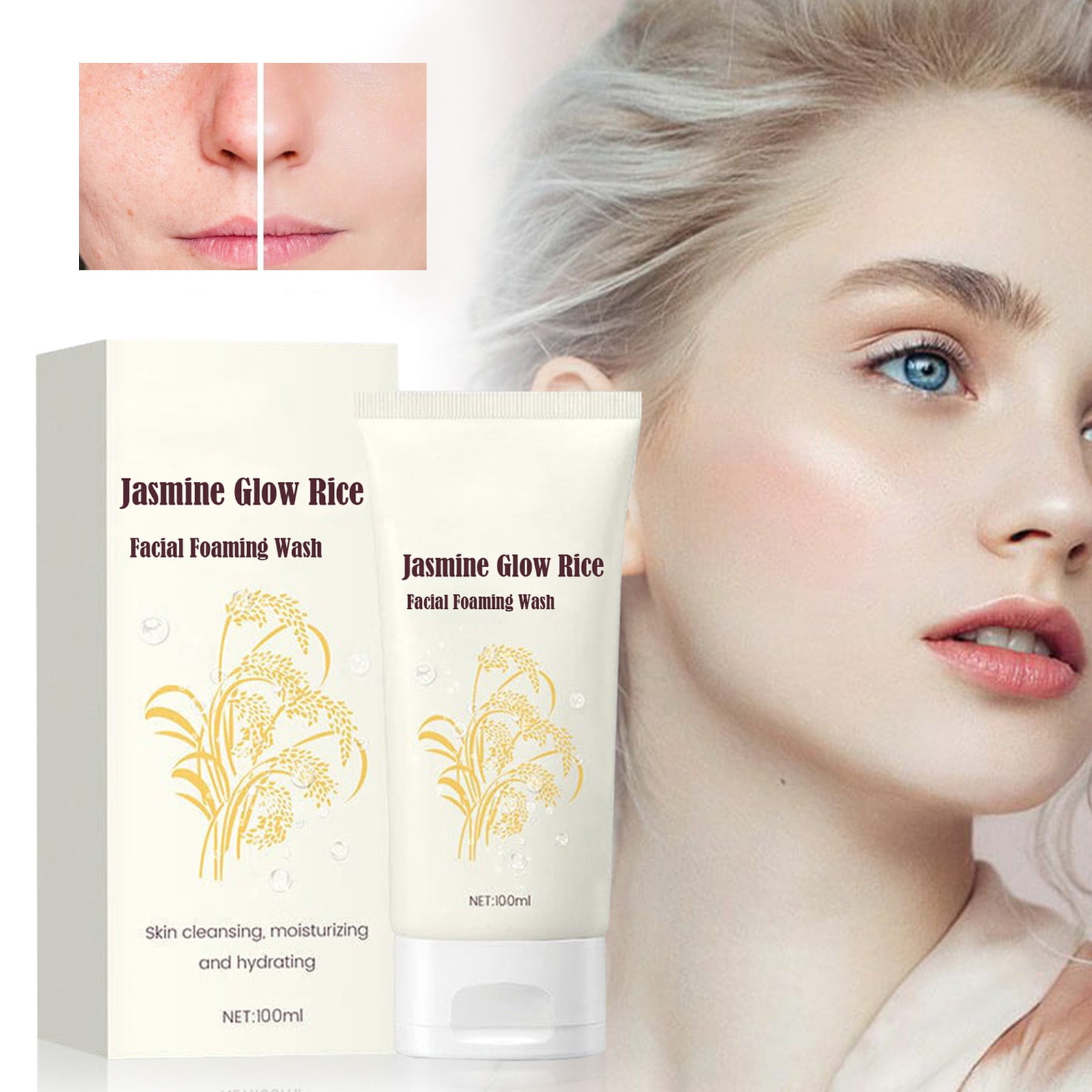 Melotizhi Jasmine Facial Cleanser Cleanser Gently Cleanses Pores ...