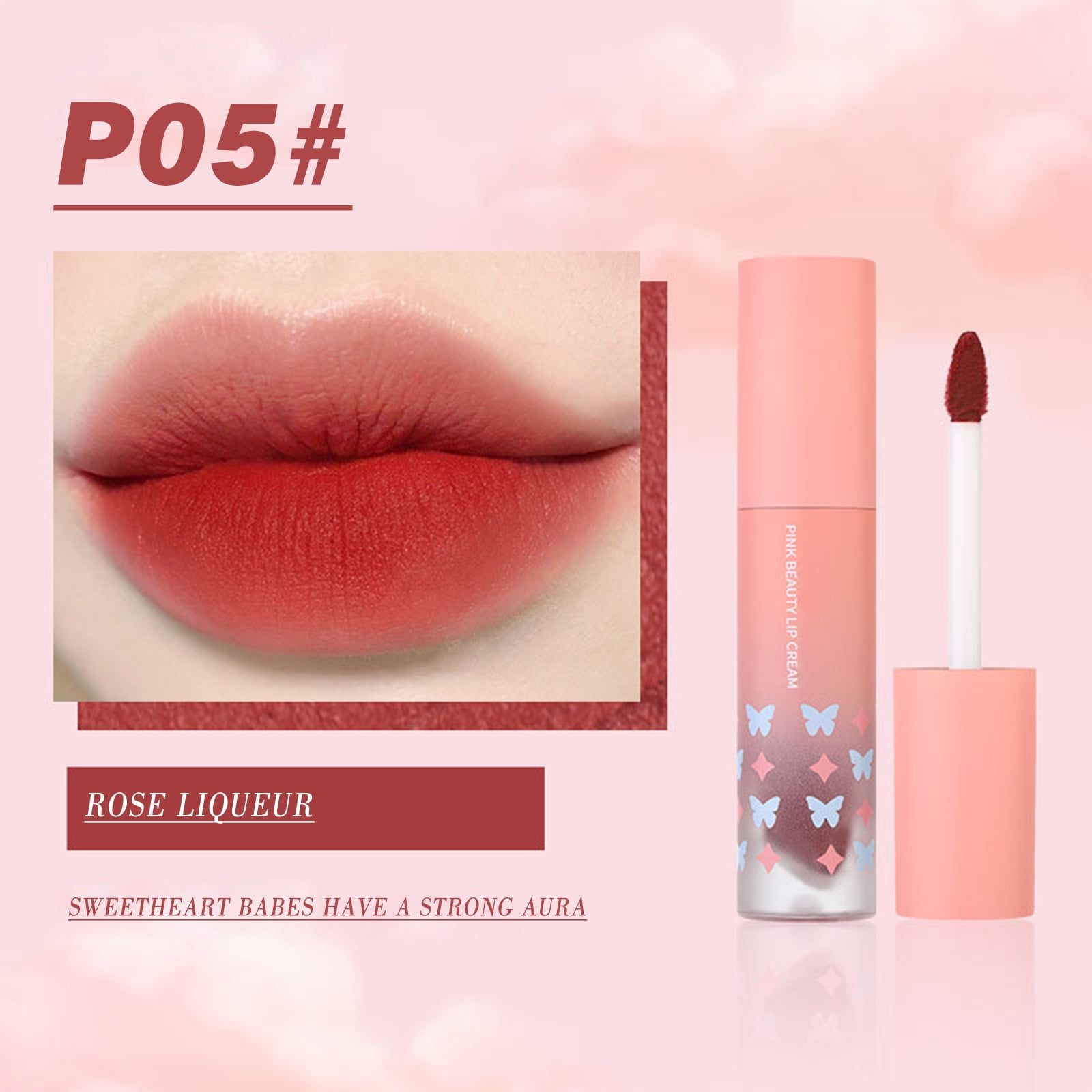 Melotizhi Matte Liquid Lipstick Long Lasting Waterproof Natural