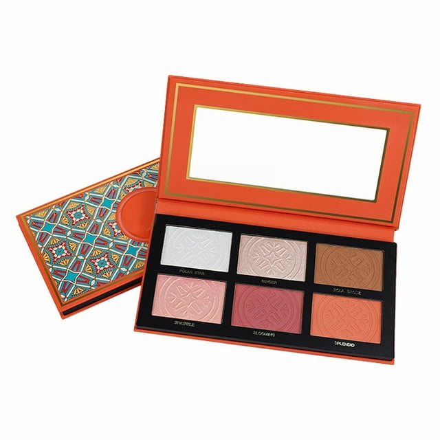 Melotizhi New 6 Color Face Integrated Disc Cheek Color Highlight ...