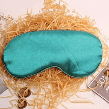Sleep Eye Mask, Orange Glitter Imitation Silk Blackout Sleeping Mask ...
