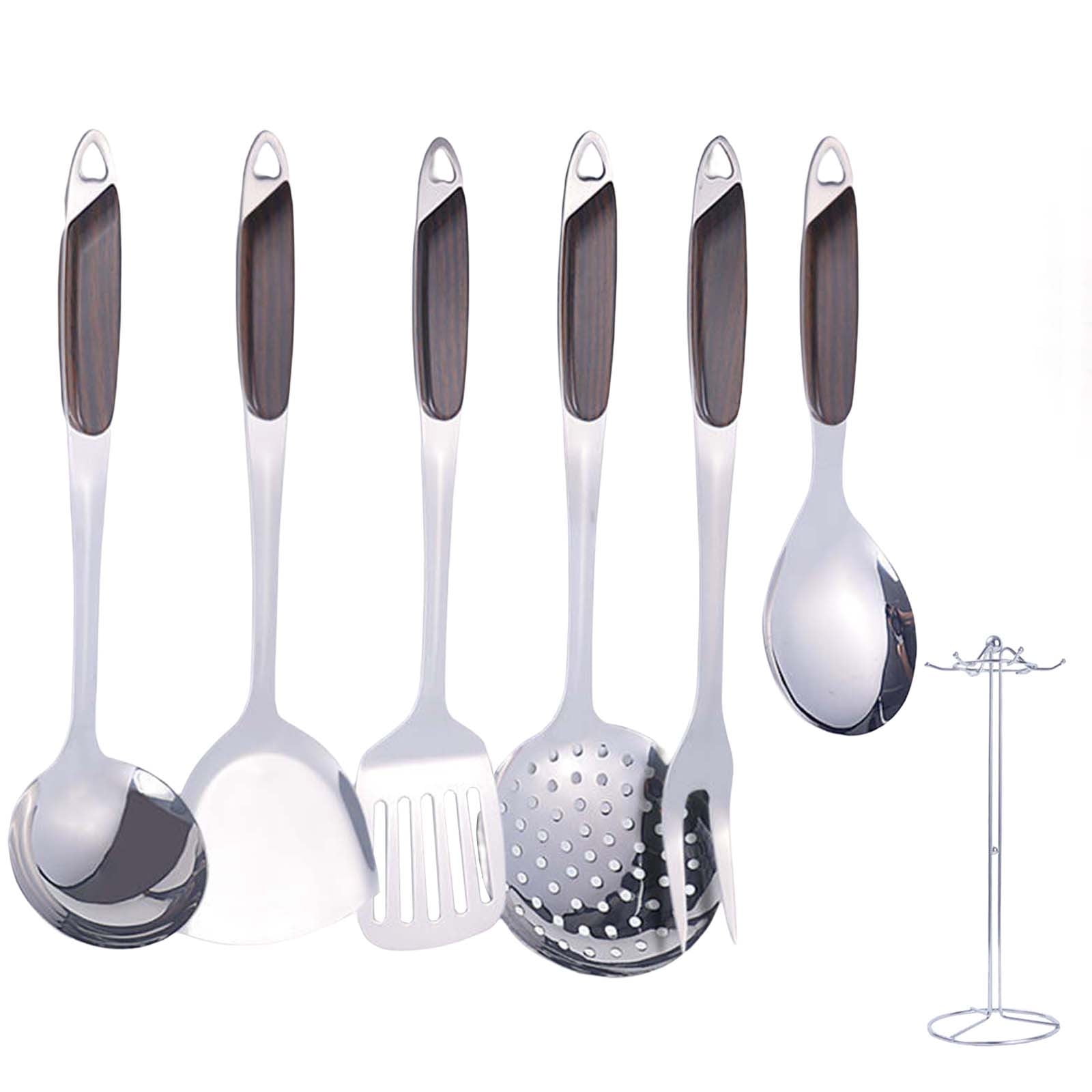 Melotizhi Spatula Soup Spoon Colander Stainless Steel Stir Fry Kitchen ...