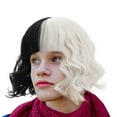Melotizhi Wigs Human Hair Wig Cap Lace Front Wig For Women Short Curly White Bob Synthetic