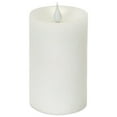 Melrose 5.25" Prelit LED Simplux Flameless Wax Pillar Candle with ...