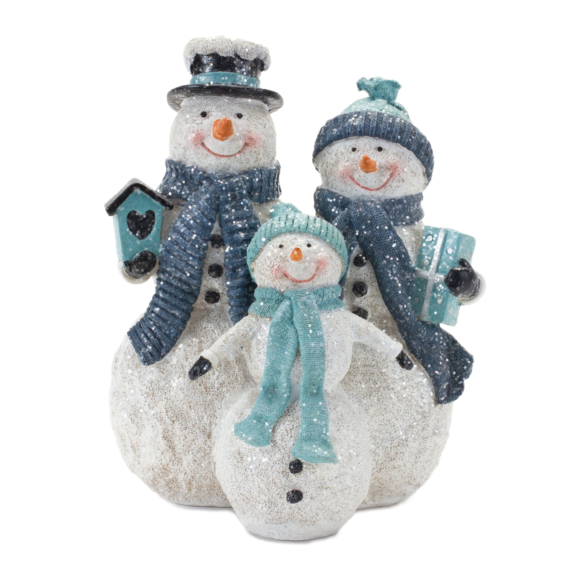 Melrose International Snowman Family Figurine 8"H - Walmart.com