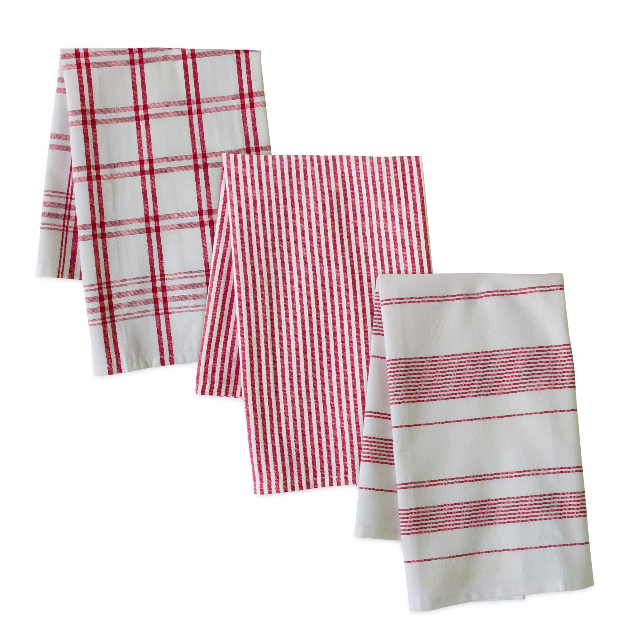 Melrose 85144 Tea Towel, Set of 3, 20" x 28", Cotton - Walmart Business ...