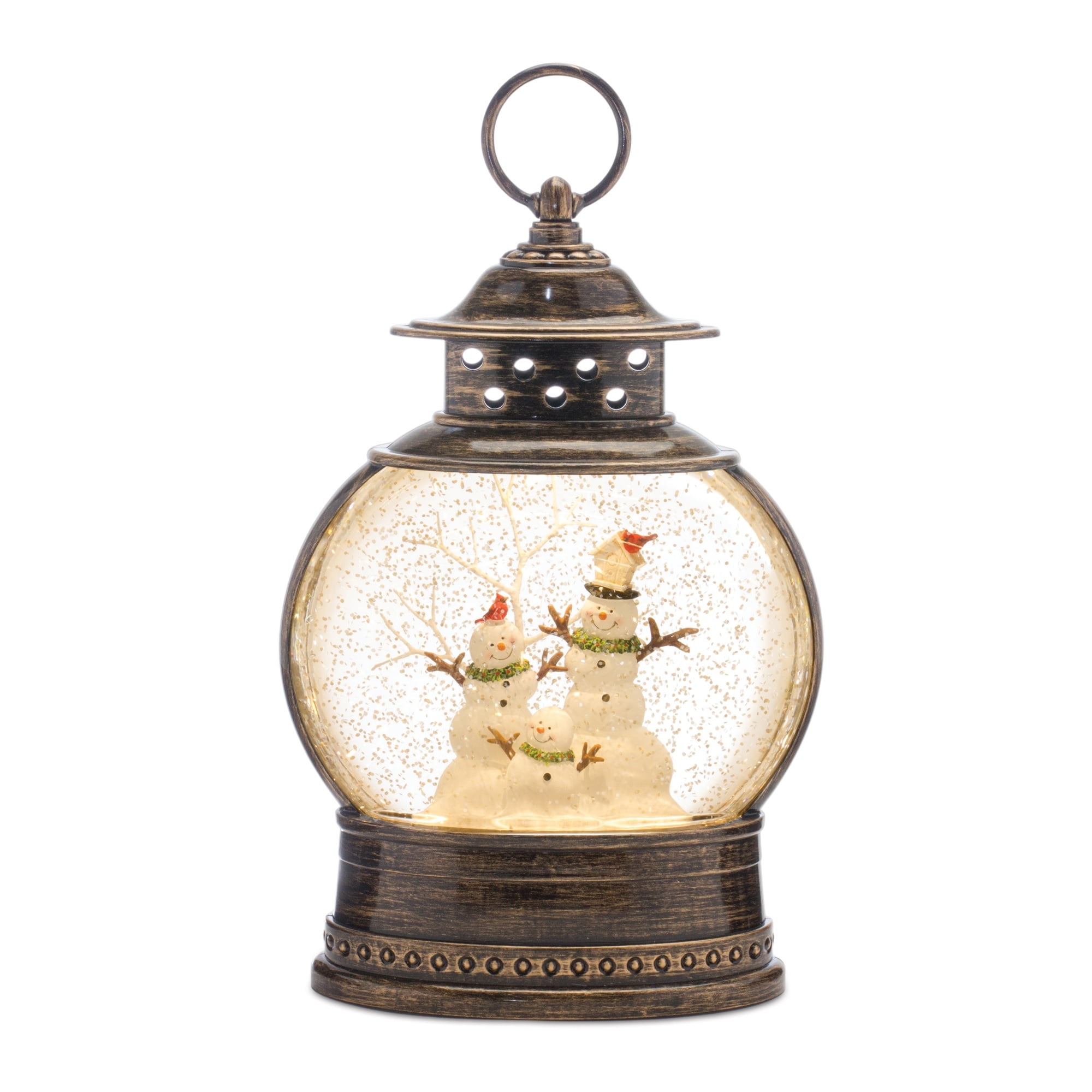 Melrose 11.5" LED Lighted Snowman Family Christmas Snow Globe - Walmart.com