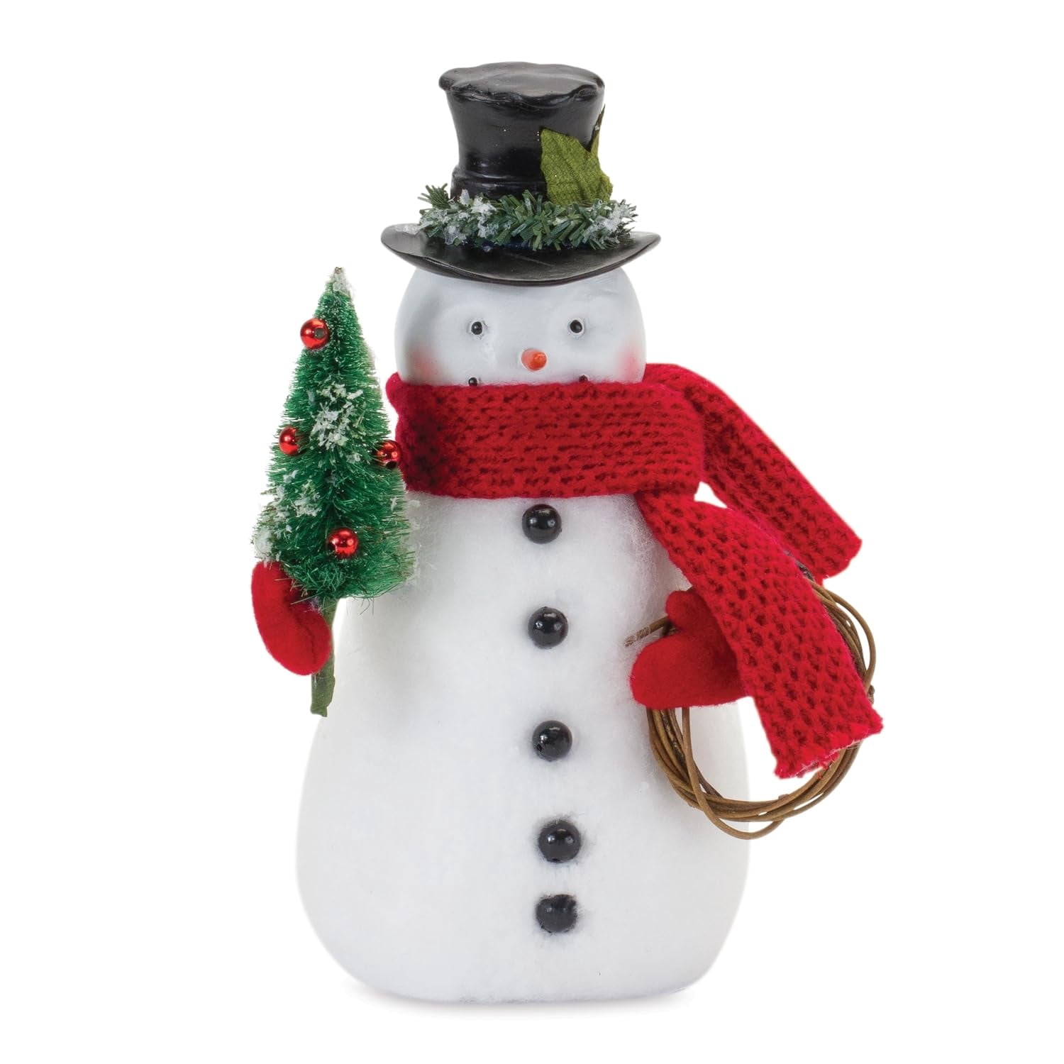 Melrose 87146 Snowman with Tree Figurine, 9-inch Height, Foam and ...