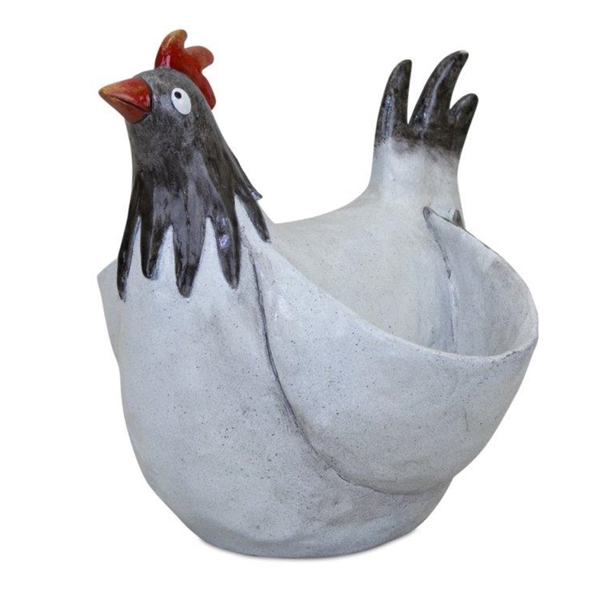 Melrose 82121 Resin Chicken Planter, 10.75-Length - Walmart.com