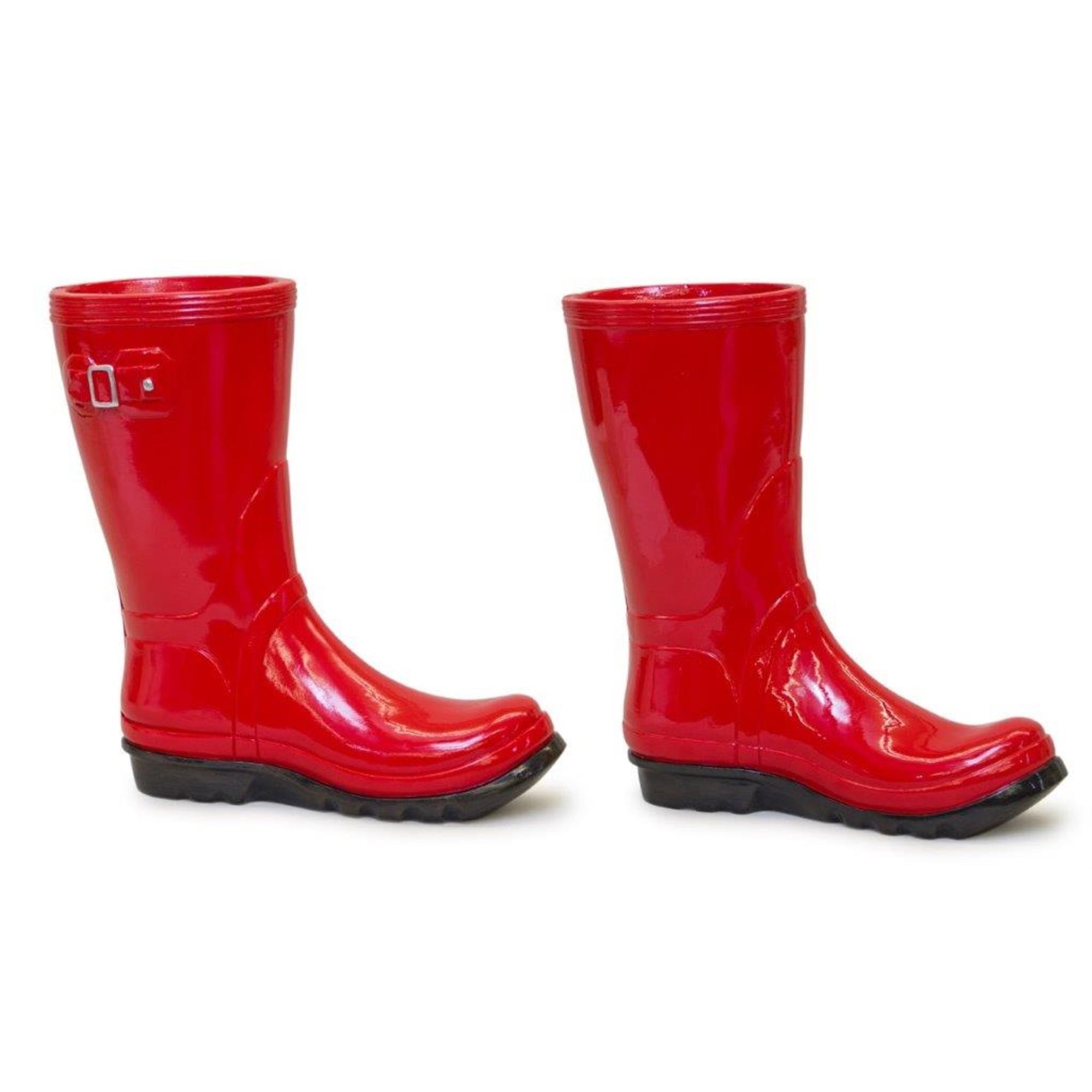 Melrose International 82537DS 13 x 12.5 in. Resin Galoshes, Red & Black ...