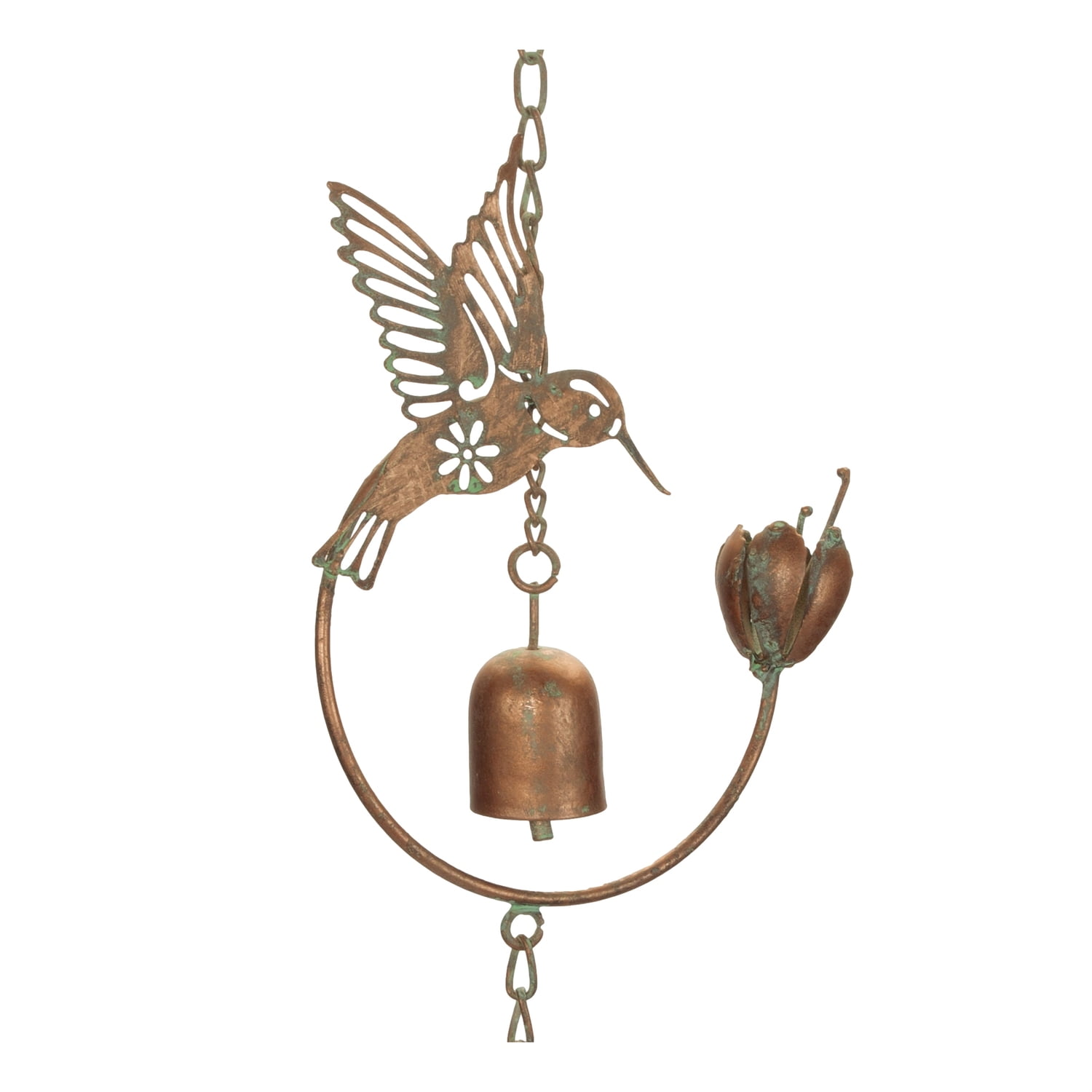 Melrose International Hummingbird Rain Chain 69"H Iron - Walmart.com