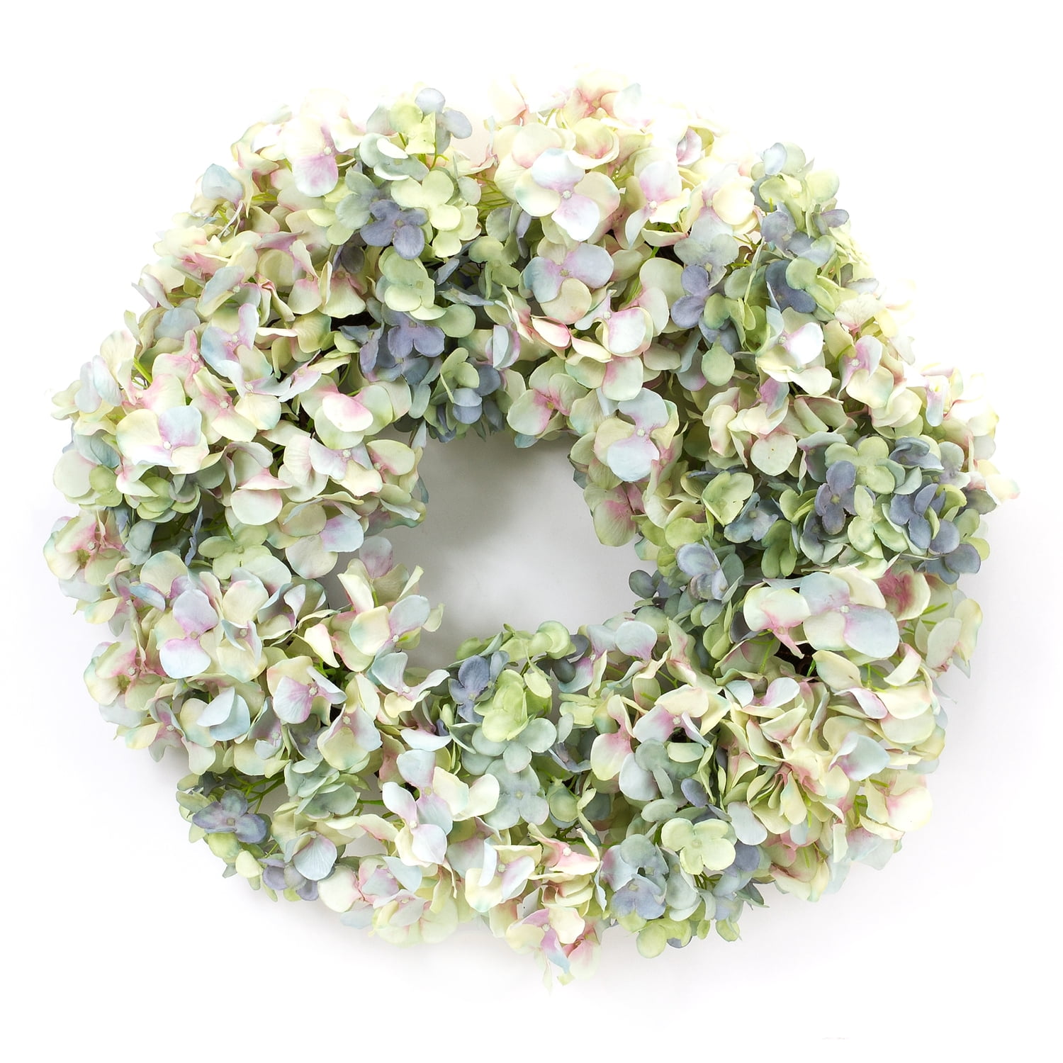 Melrose International Hydrangea Floral Wreath 23"D - Walmart.com