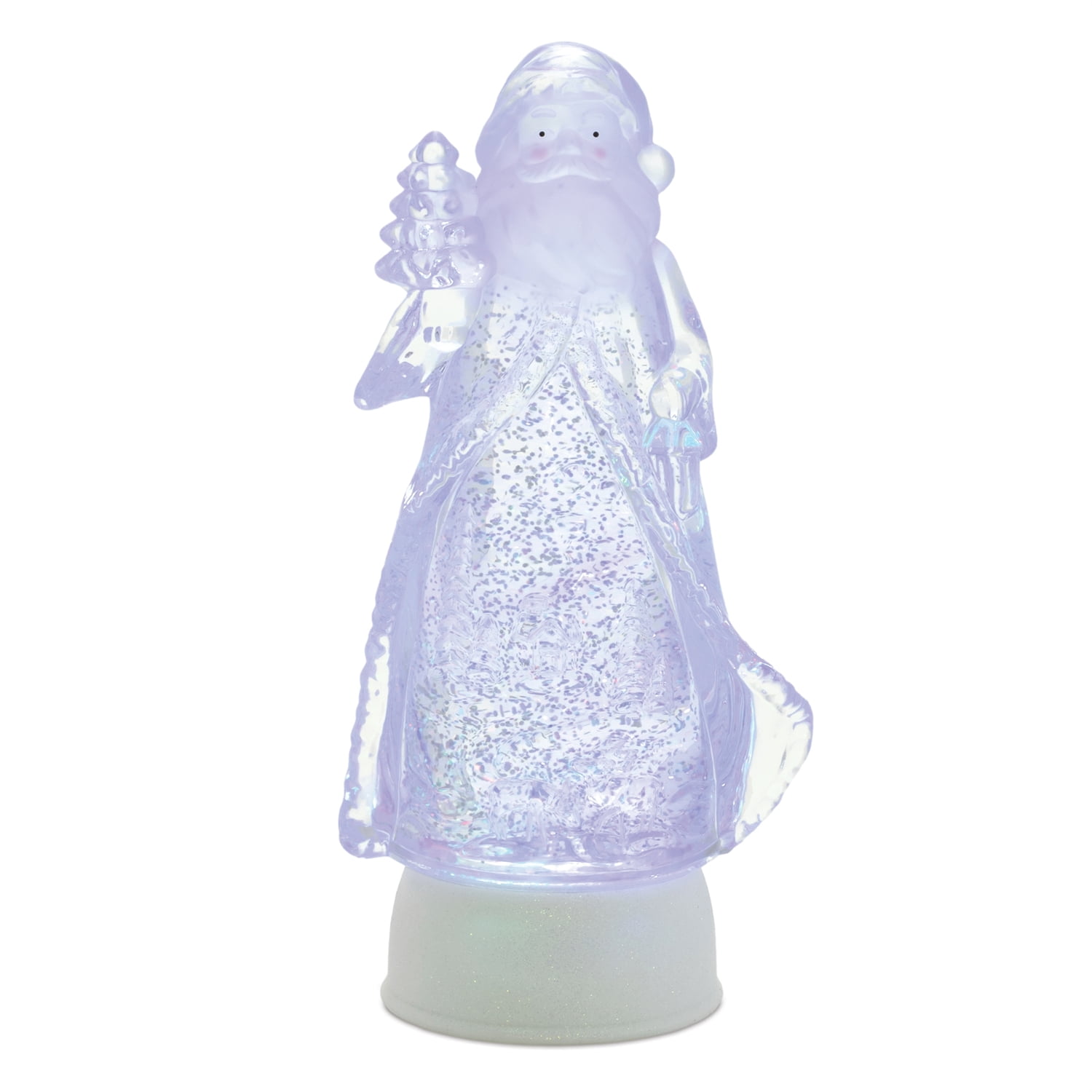 Melrose International LED Santa Snow Globe 10"H Plastic 3 AA Batteries ...
