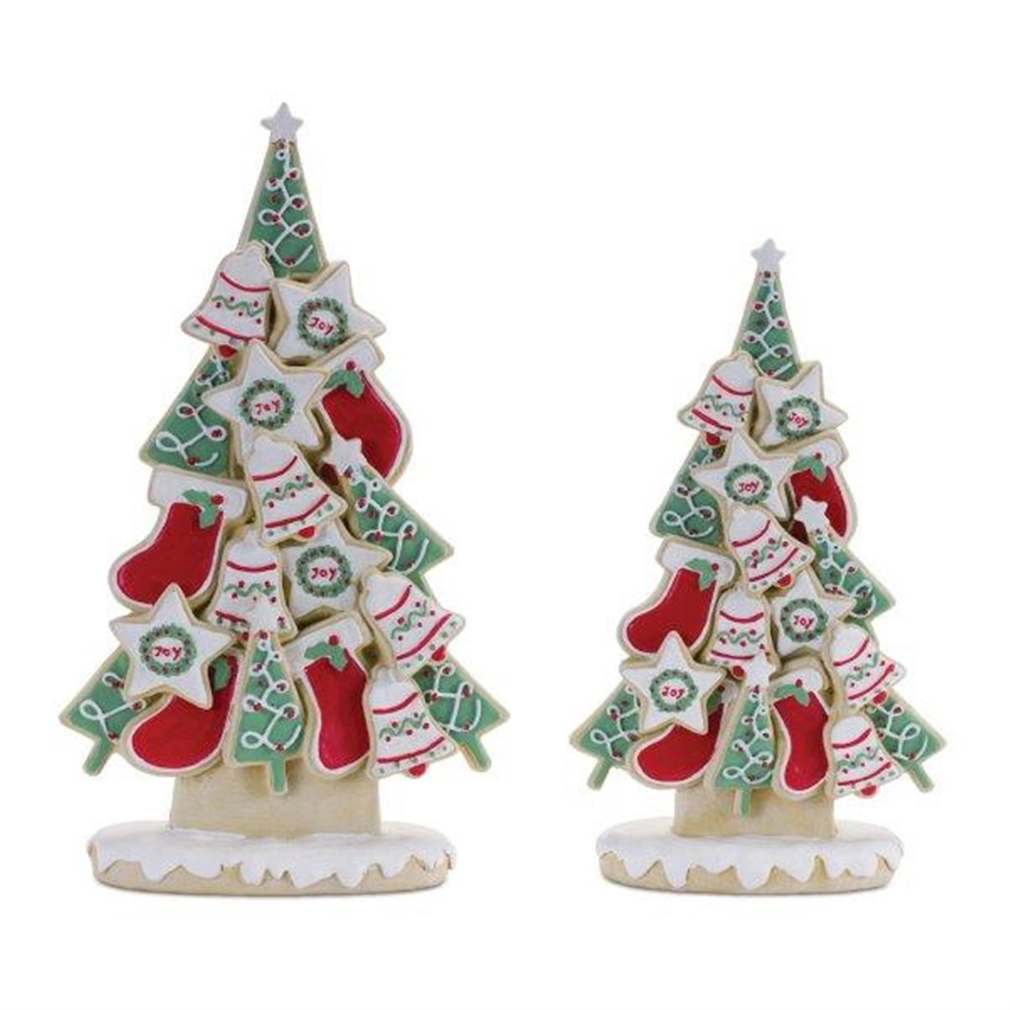Melrose Frosted Cookie Pine Christmas Tree Tabletop Decor - 12 ...