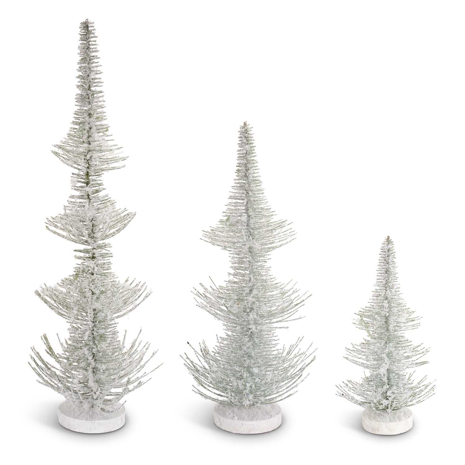 Melrose International LLC Frosted Pine Trees (Set of 3) 12"-24.5"H ...