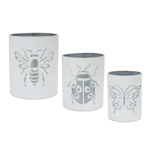 Melrose International LLC Insect Pot (Set of 3) 4.5"D x 5.75"H, 5.5"H x ...