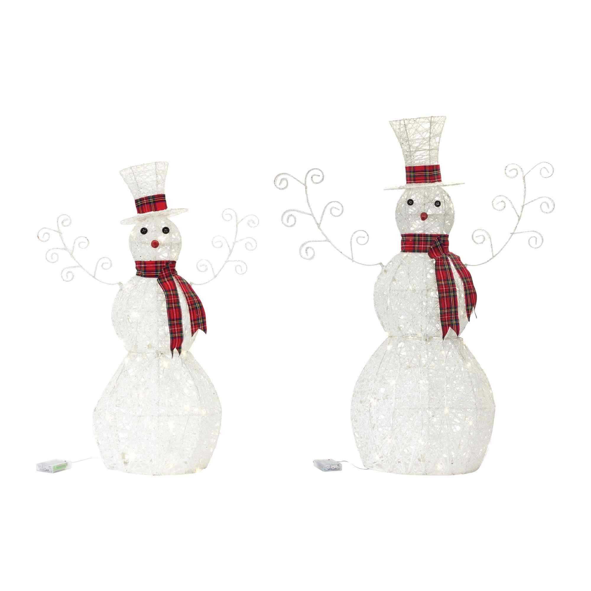 Melrose LED Lighted Snowman Christmas Tabletop Decorations - 36.5 ...